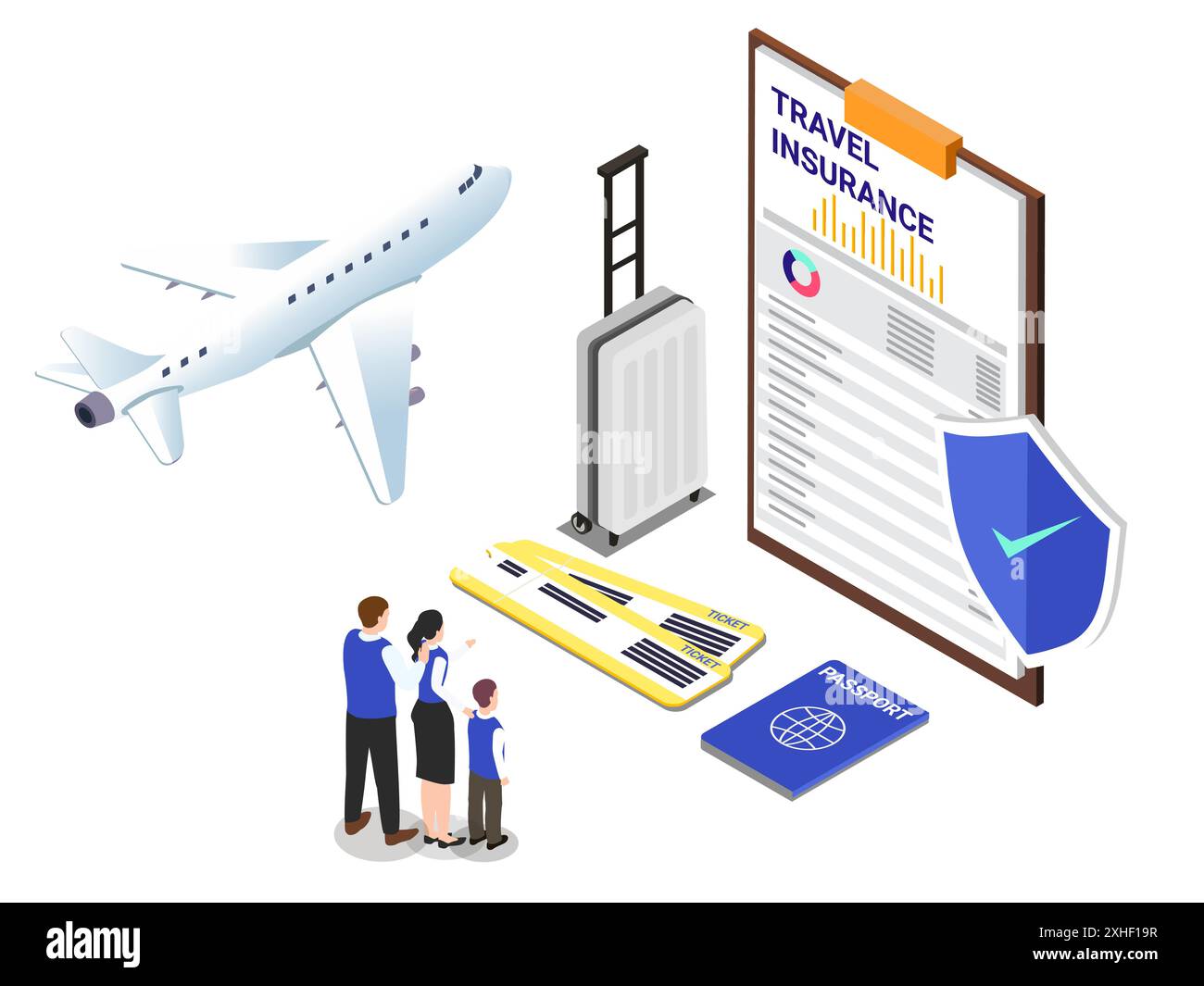 Luggage assurance Stock Vector Images - Alamy