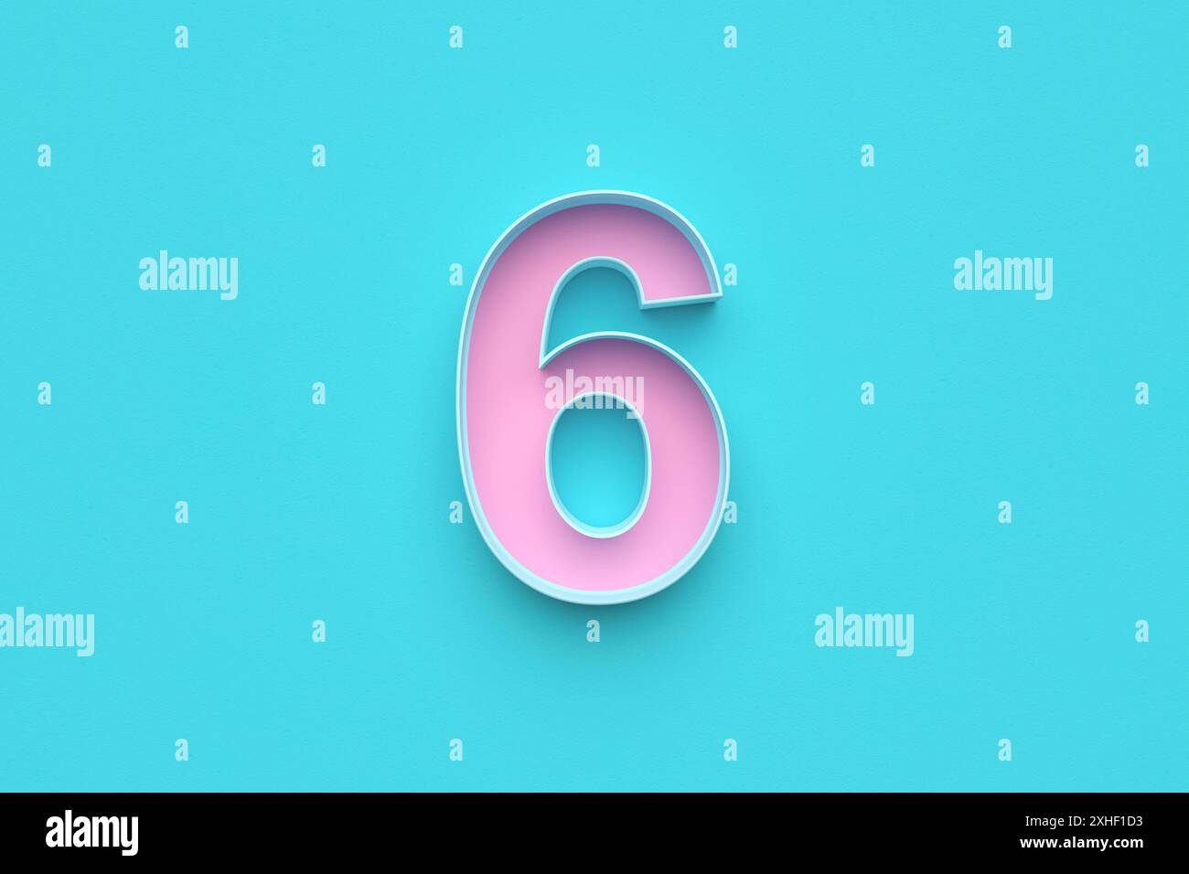 Six number on blue hi-res stock photography and images - Alamy