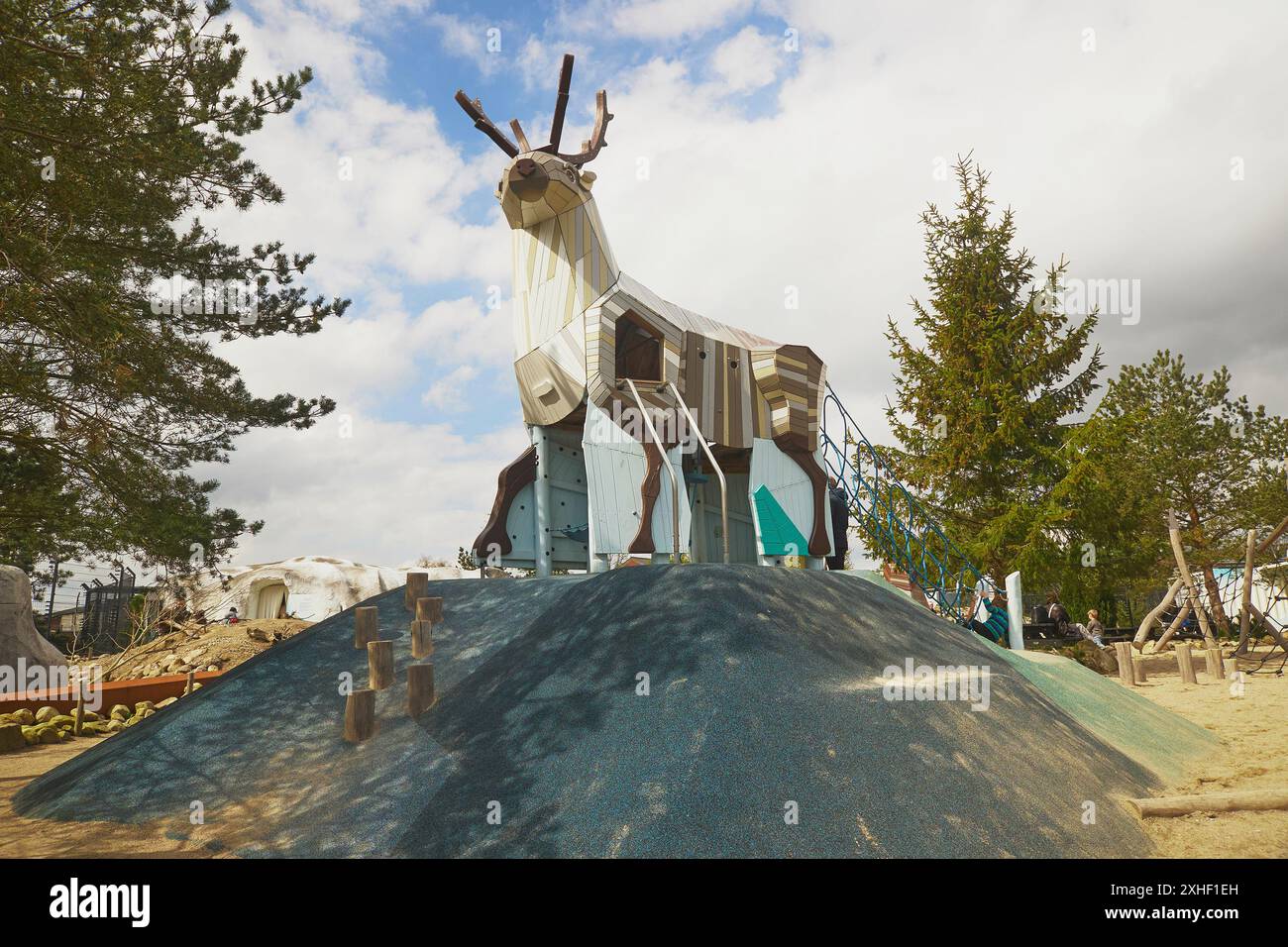 Unusual playground in Randers tropical zoo, Denmark Stock Photo - Alamy