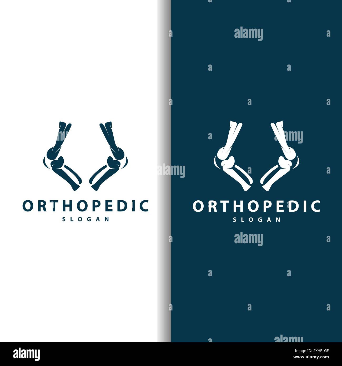Leg logo design Stock Vector Images - Alamy