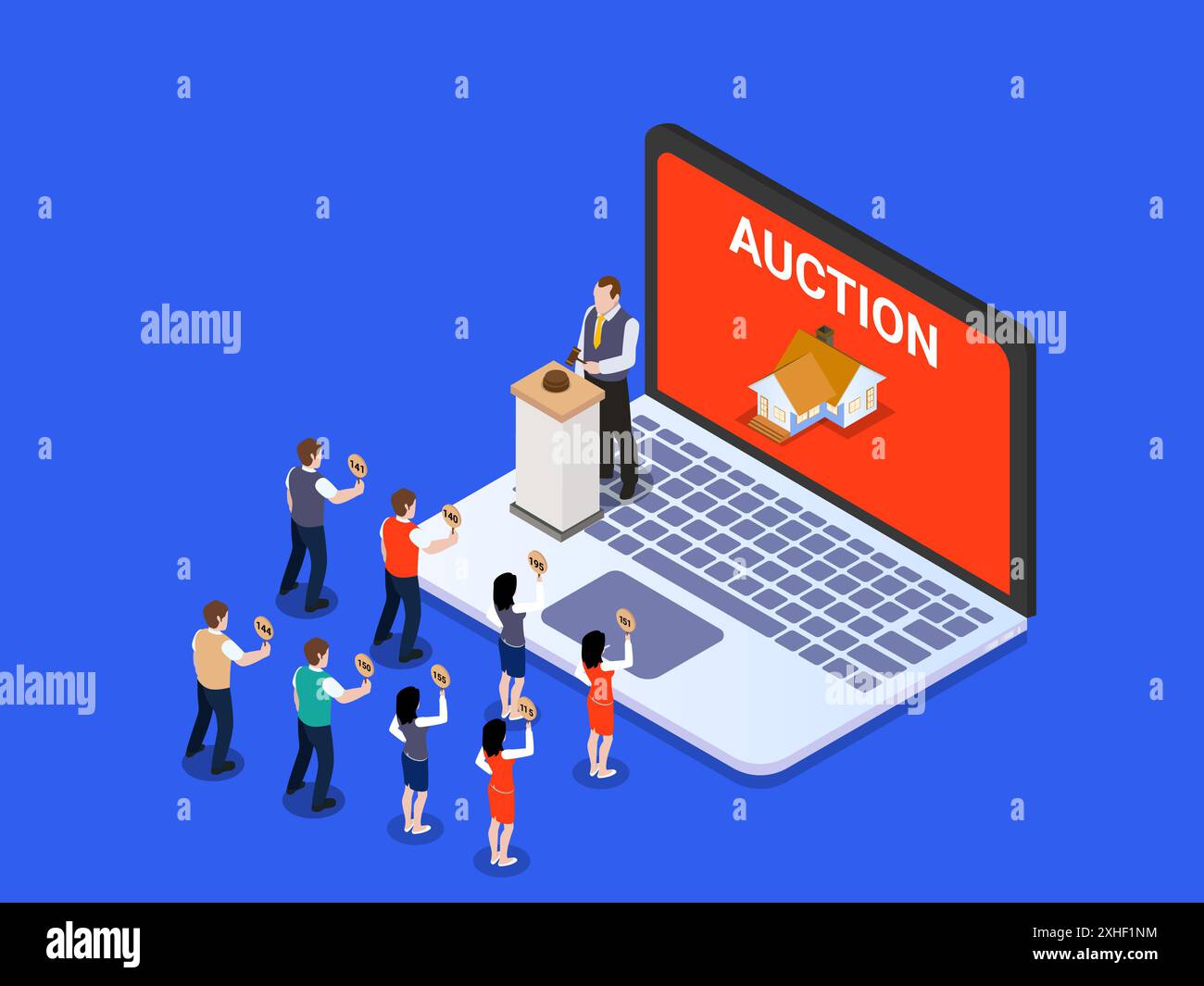 Auctioneer housing Stock Vector Images - Alamy