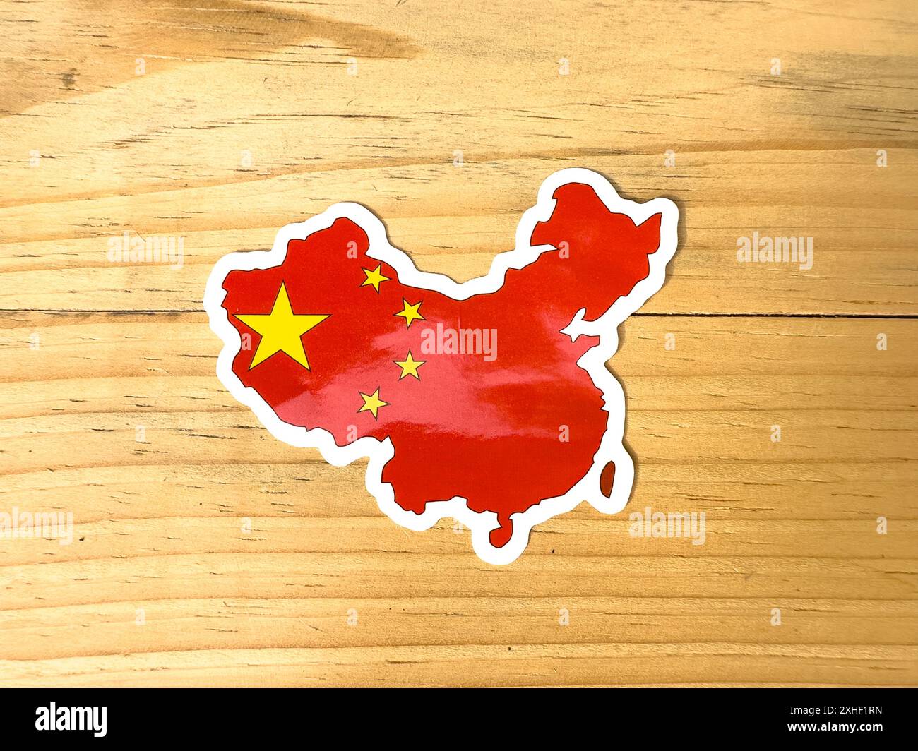 Map of china with flag hi-res stock photography and images - Alamy