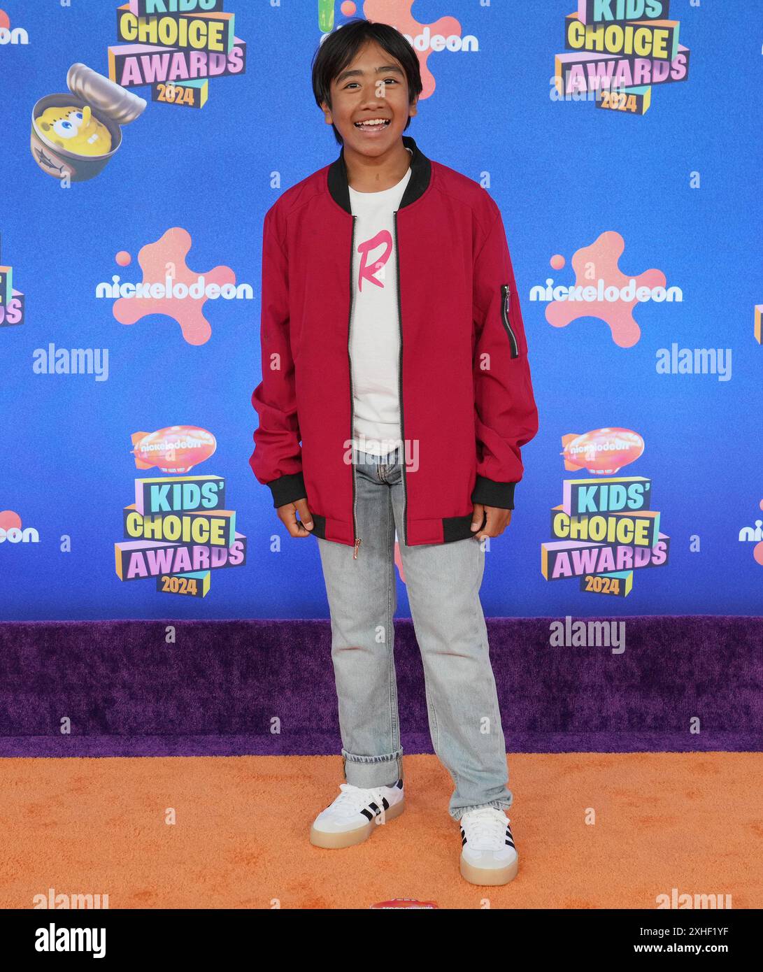 Los Angeles, USA. 13th July, 2024. Ryan Kaji arrives at the Nickelodeon ...