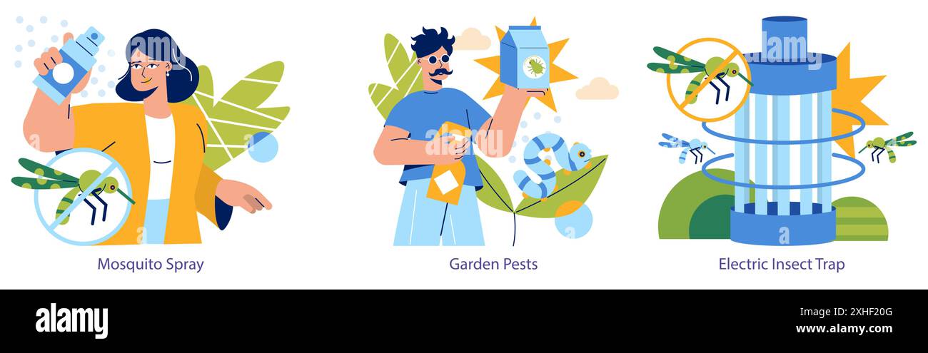 Outdoor safety man sprays mosquito hi-res stock photography and images ...