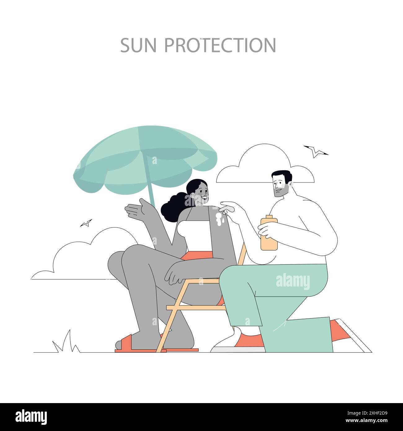 Umbrella cooling Cut Out Stock Images & Pictures - Alamy