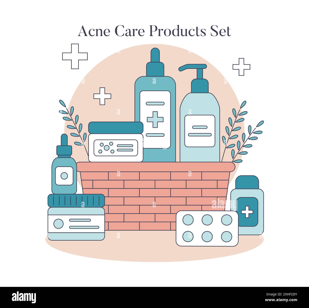 Blemish treatment lotion Cut Out Stock Images & Pictures - Alamy