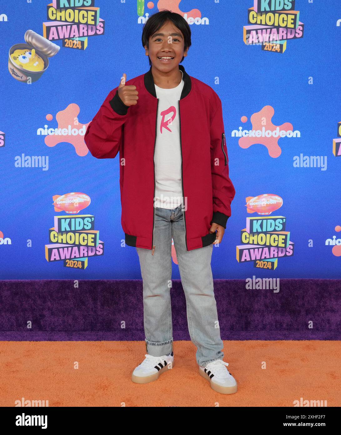 Los Angeles, USA. 13th July, 2024. Ryan Kaji arrives at the Nickelodeon ...