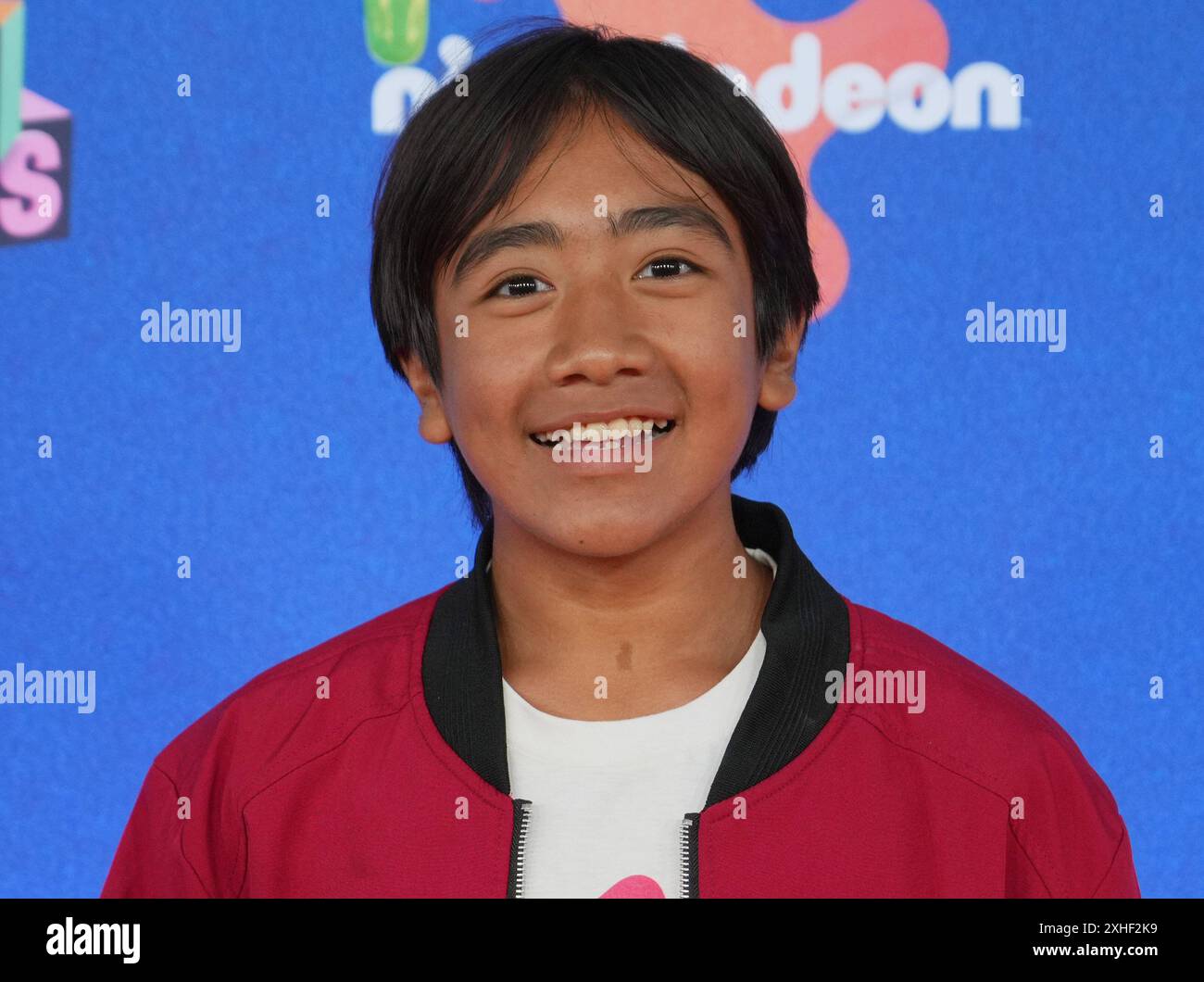 Los Angeles, USA. 13th July, 2024. Ryan Kaji arrives at the Nickelodeon ...