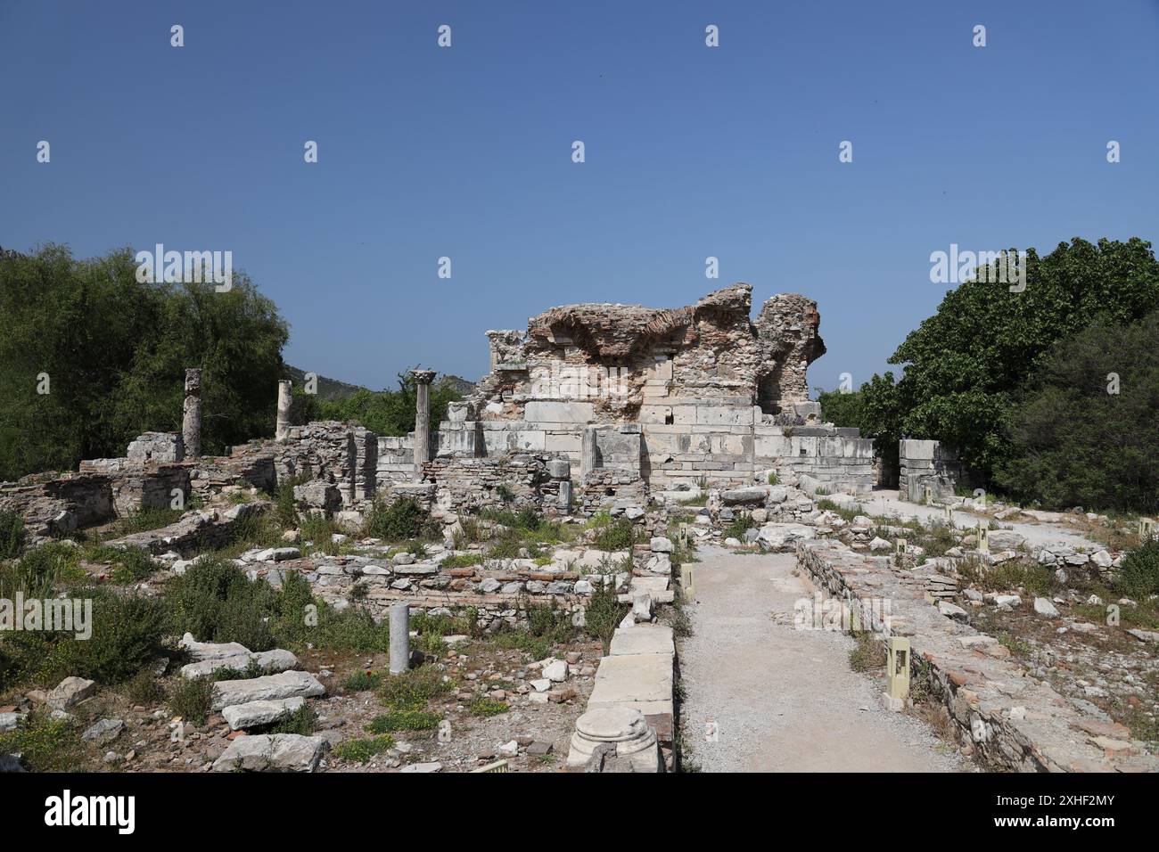 Ruins of the Roman city of Ephesus in Turkey Stock Photo - Alamy
