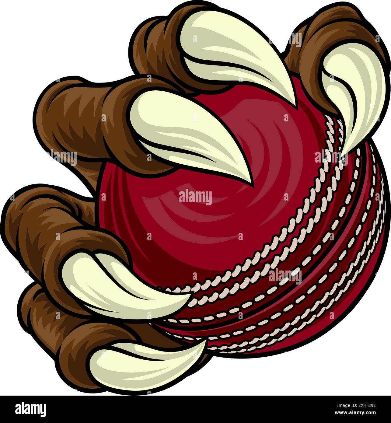 Cricket Ball Claw Cartoon Monster Animal Hand Stock Vector Image & Art ...