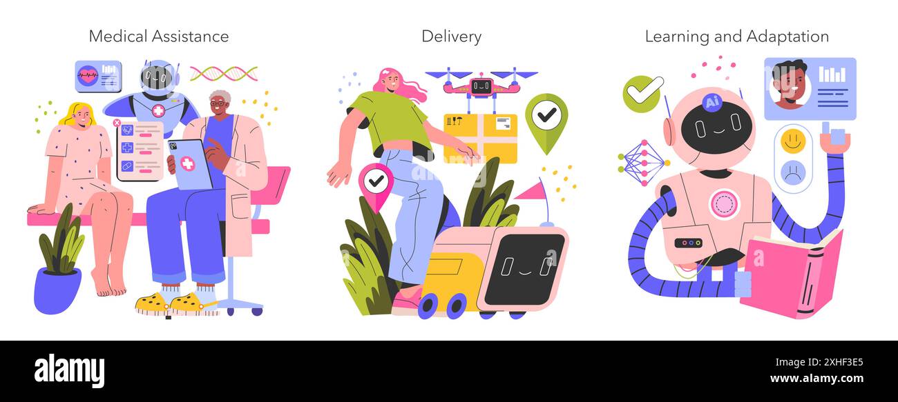 Wellness Monitoring concept. Digital health app interface with diverse ...