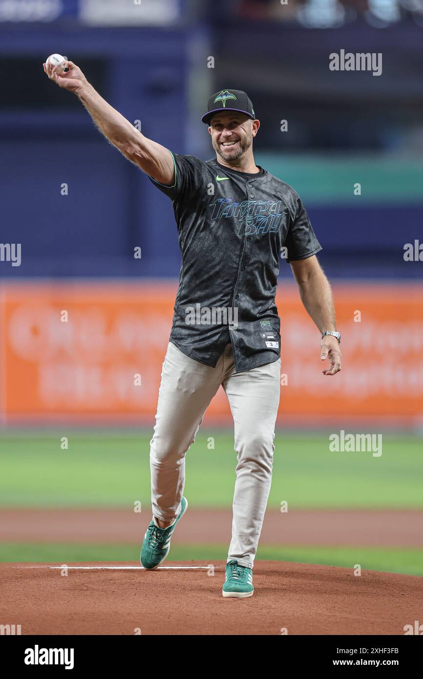 St. Petersburg, FL USA: Former Tampa Bay Rays third baseman Evan ...