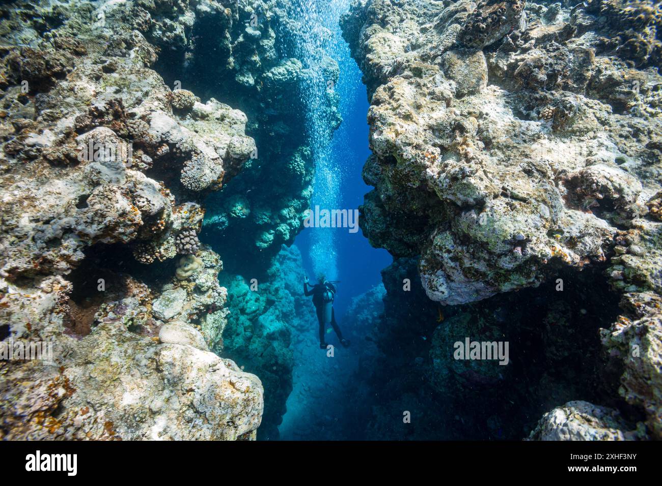 Egypt, Dahab, Blue Hole, The Bell - Blue Hole entrance Stock Photo - Alamy