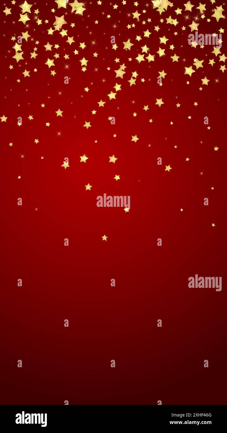 Magic stars vector overlay. Gold stars scattered around randomly ...