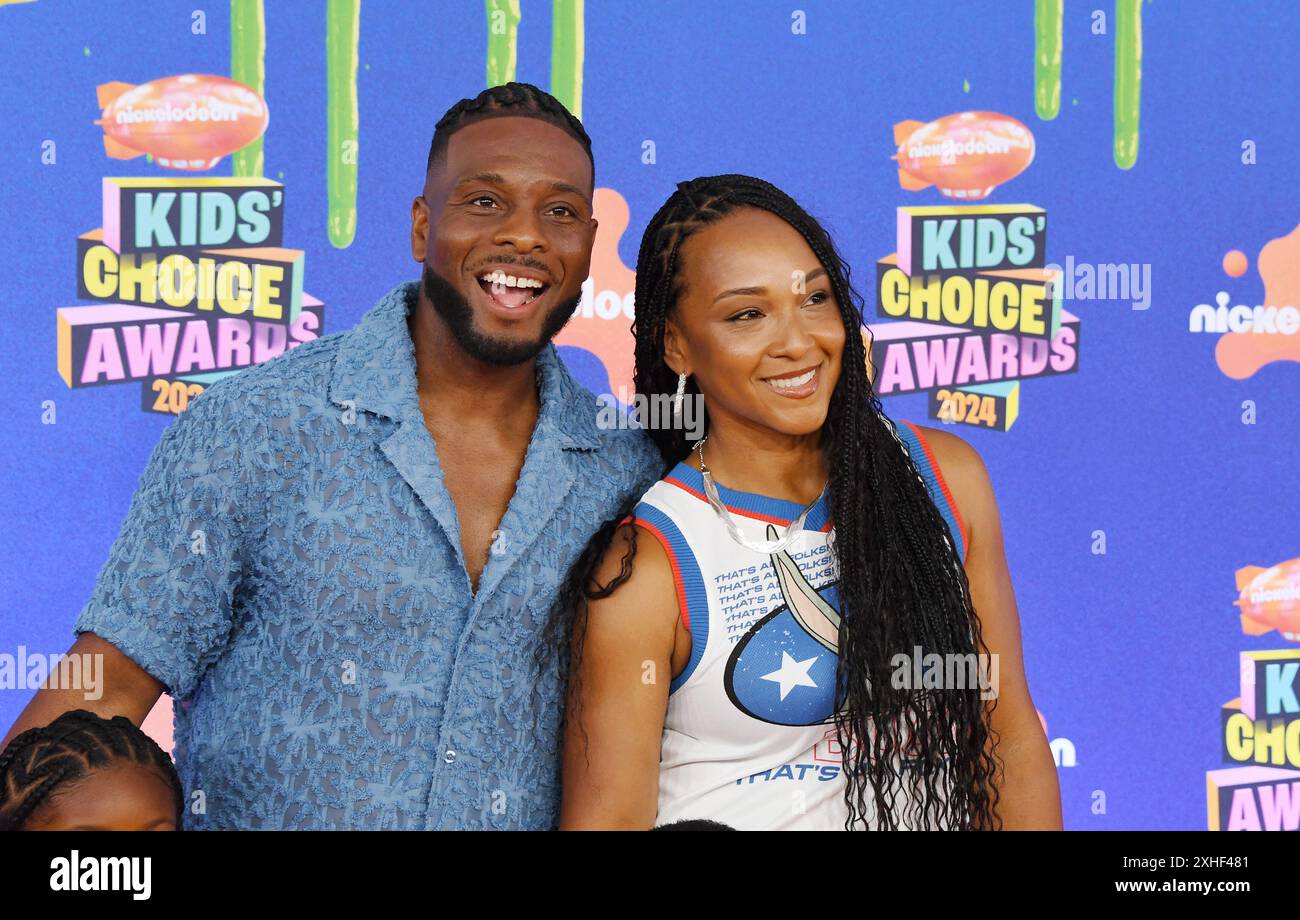 SANTA MONICA, CALIFORNIA - JULY 13: Kel Mitchell, Asia Lee and guests ...