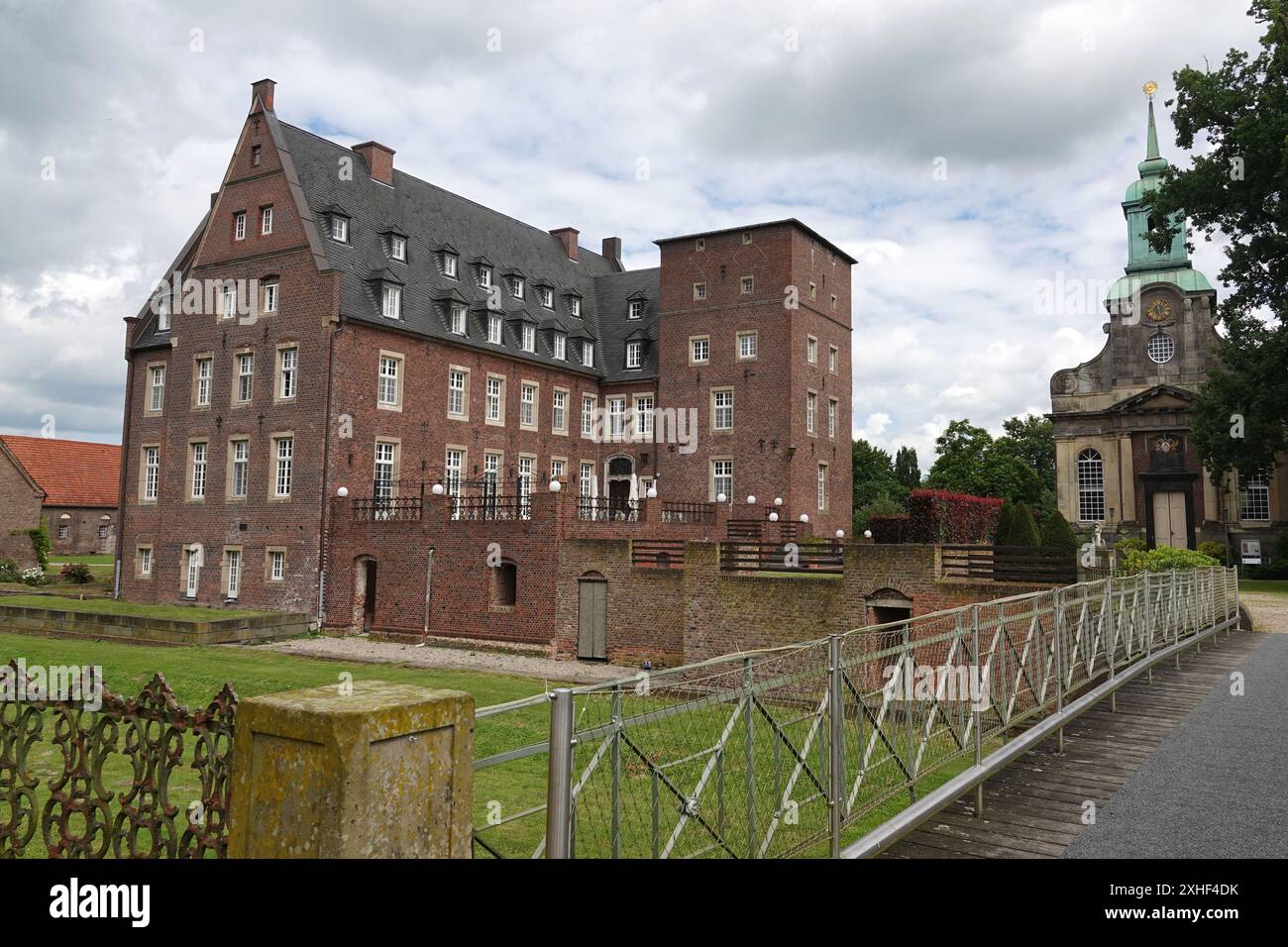 Wesel, Germany - July 8 2024 In the middle of the natural landscape of ...