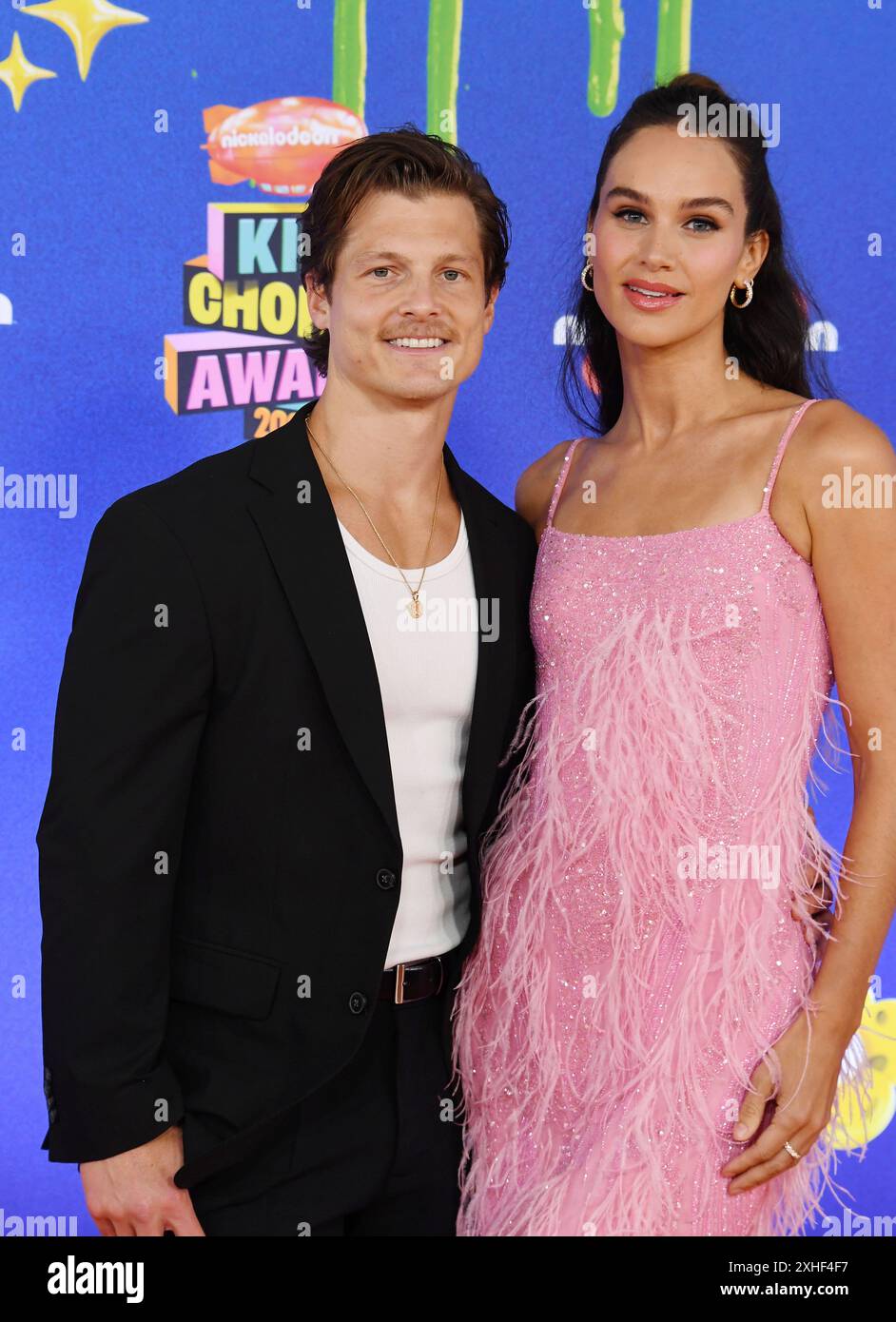 SANTA MONICA, CALIFORNIA - JULY 13: (L-R) Josh Herbert and Abbie ...