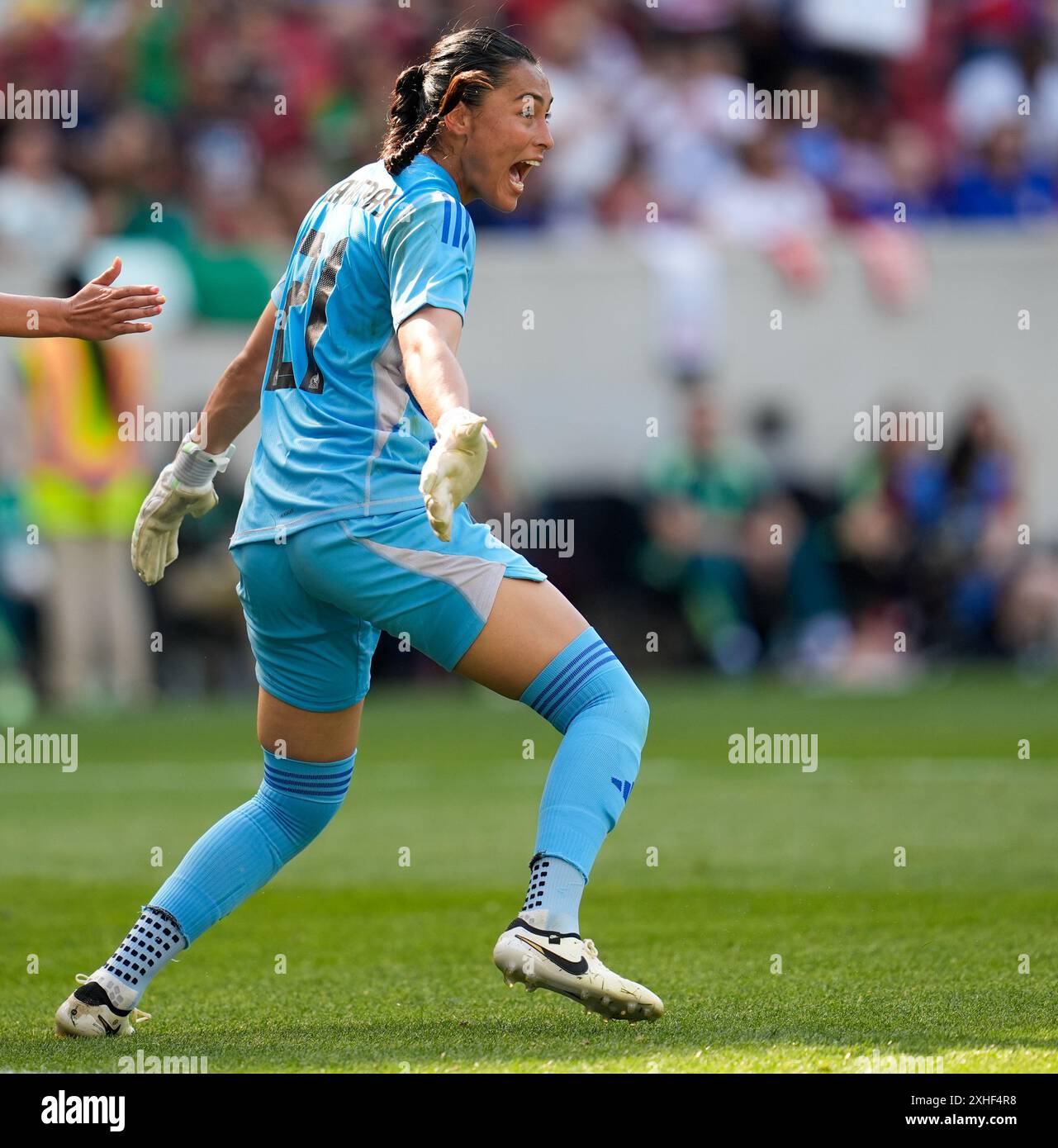 Harrison, New Jersey, USA. 13th July, 2024. Mexico goalkeeper ...