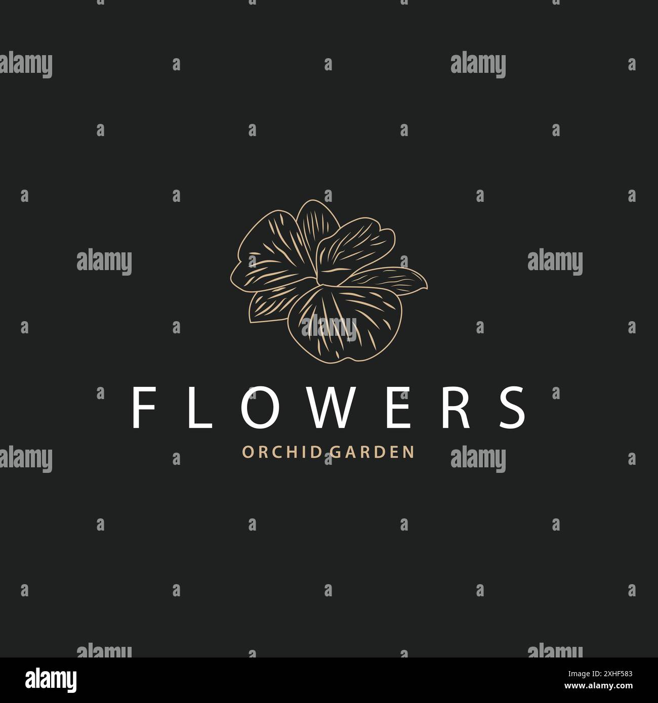 Orchid logo Stock Vector Images - Alamy