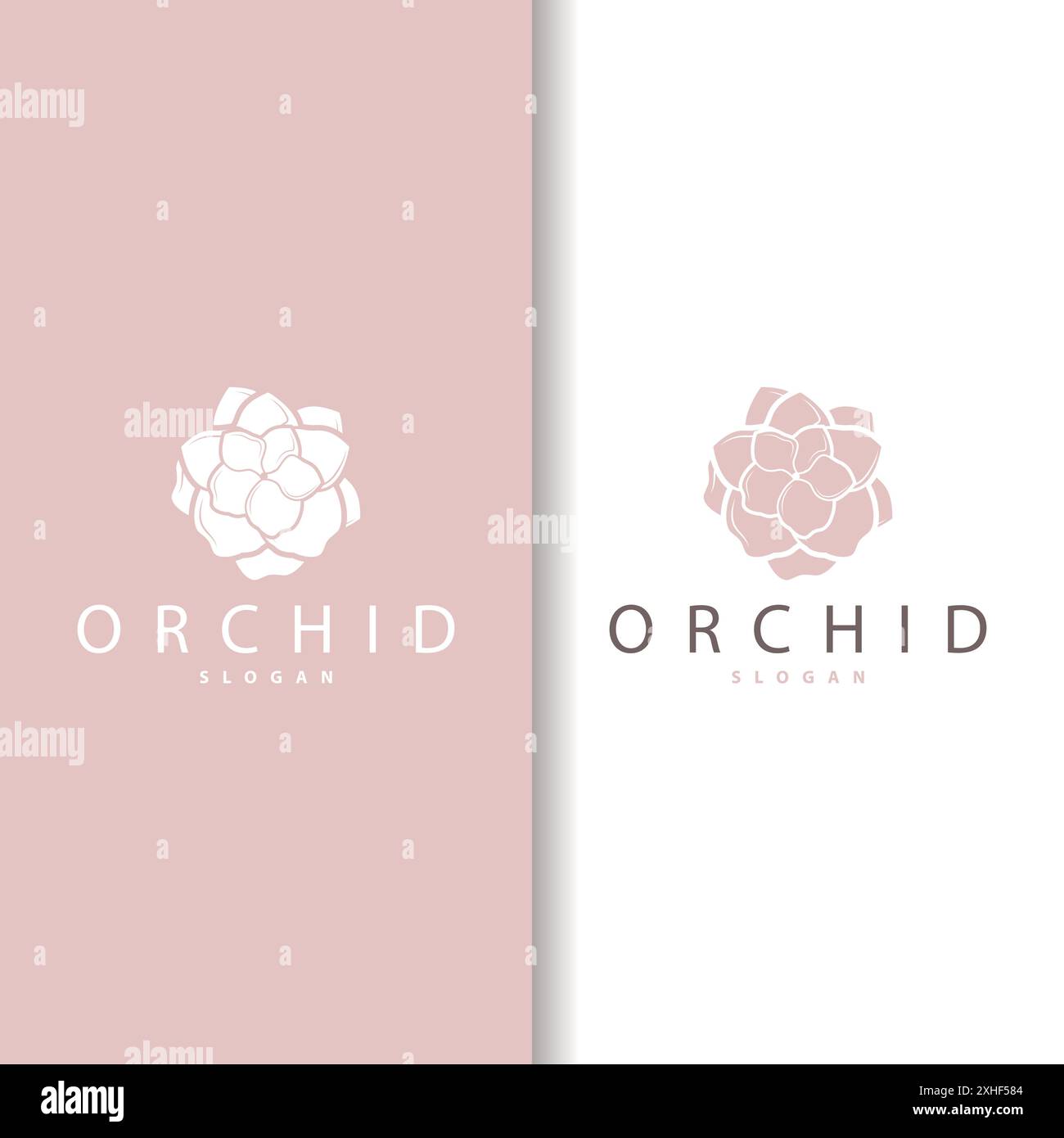 Orchid Flower Logo