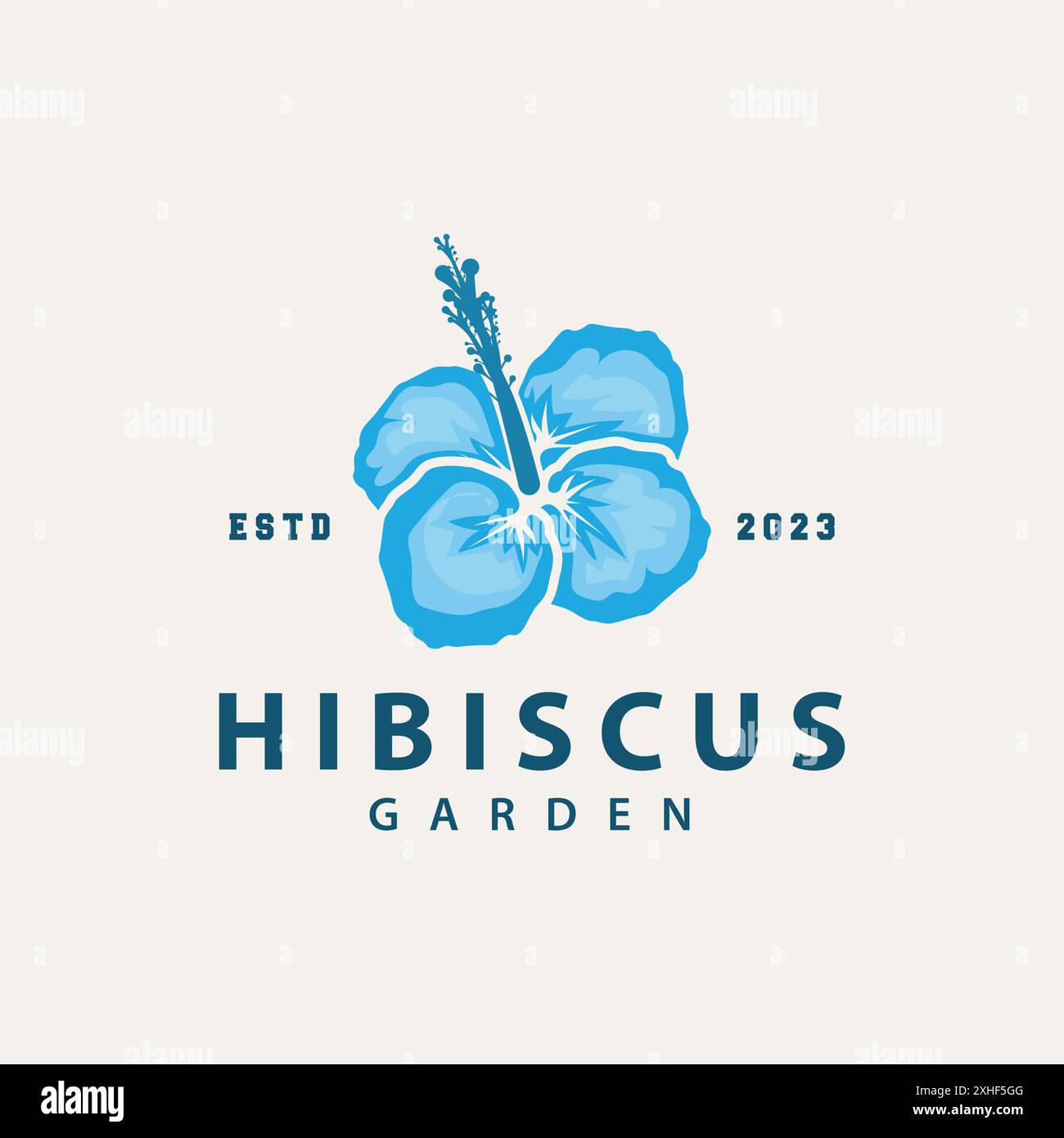 Hibiscus logo hi-res stock photography and images - Alamy