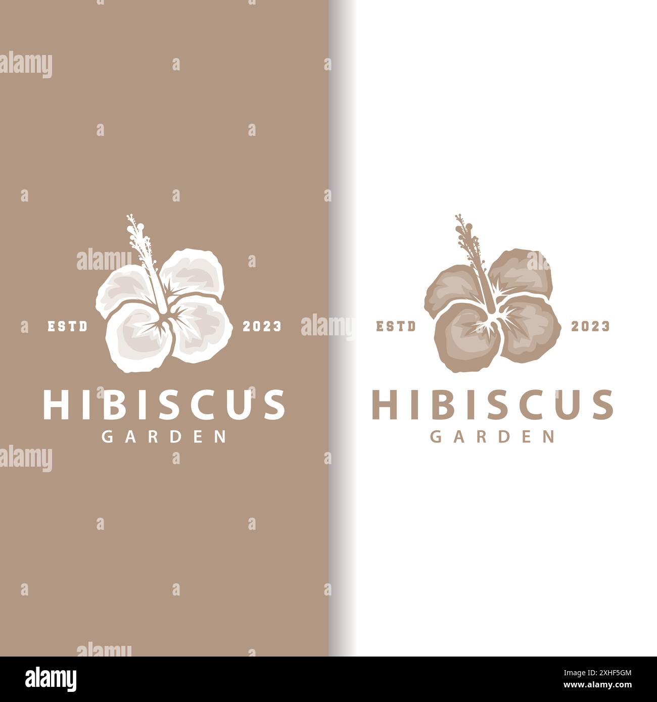 Hibiscus logo hi-res stock photography and images - Alamy