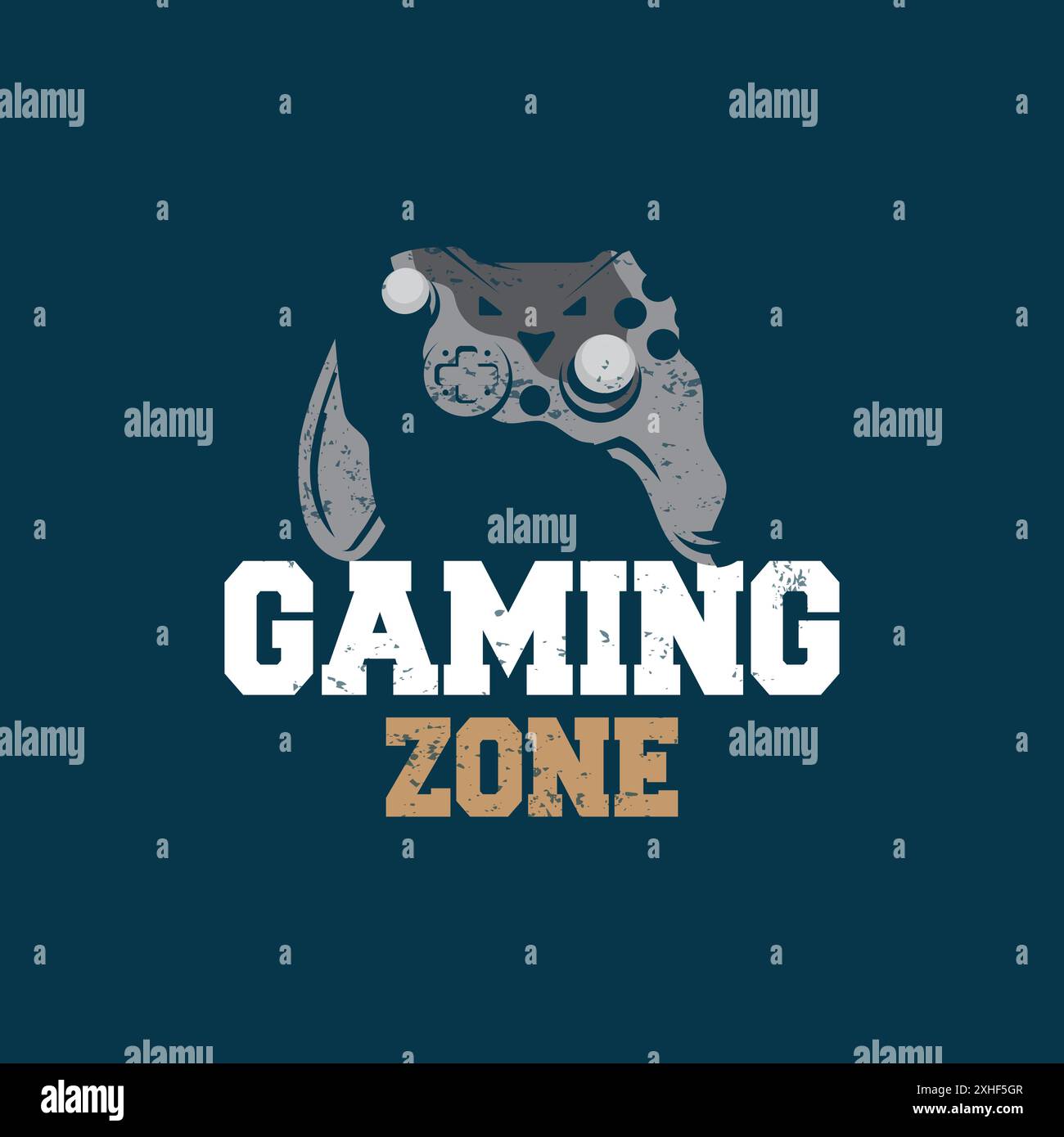 Game Console Logo, Gamer Design Gamepad Illustration Symbol Template ...