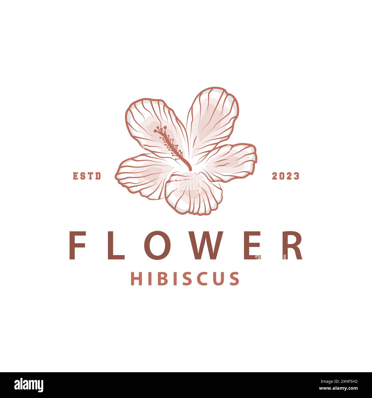 Hibiscus logo hi-res stock photography and images - Alamy