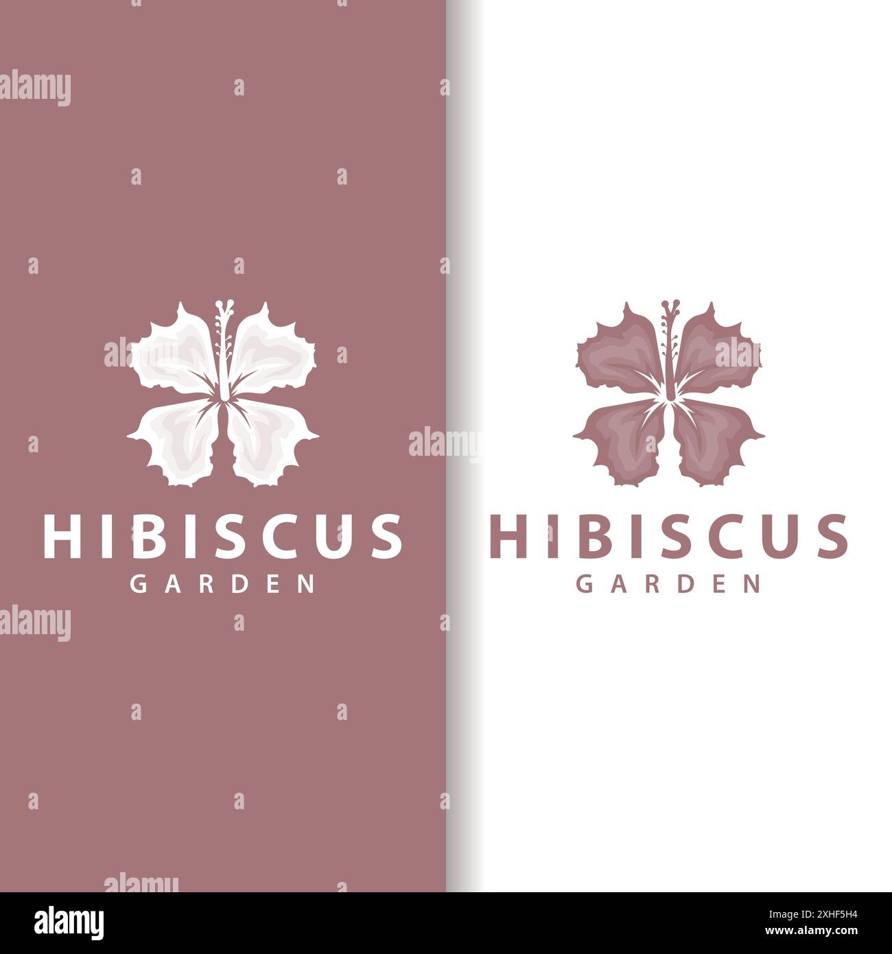 Hibiscus logo hi-res stock photography and images - Alamy