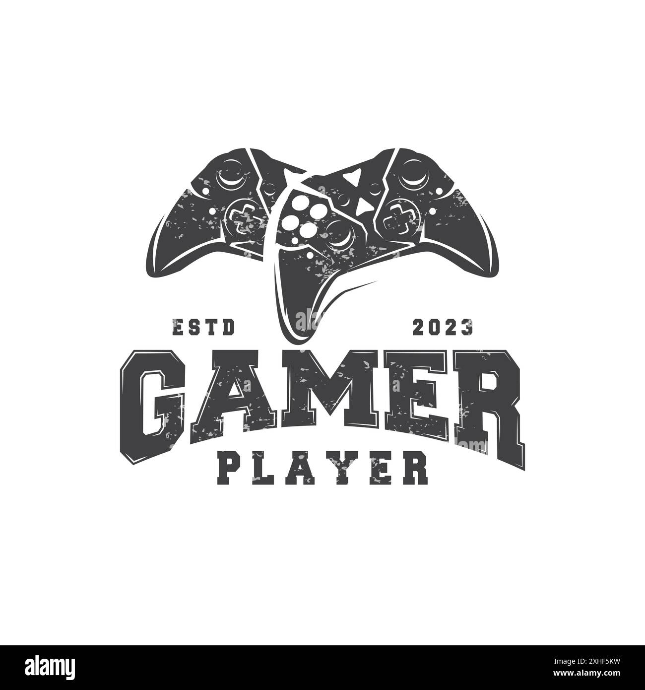 Game Console Logo, Gamer Design Gamepad Illustration Symbol Template ...