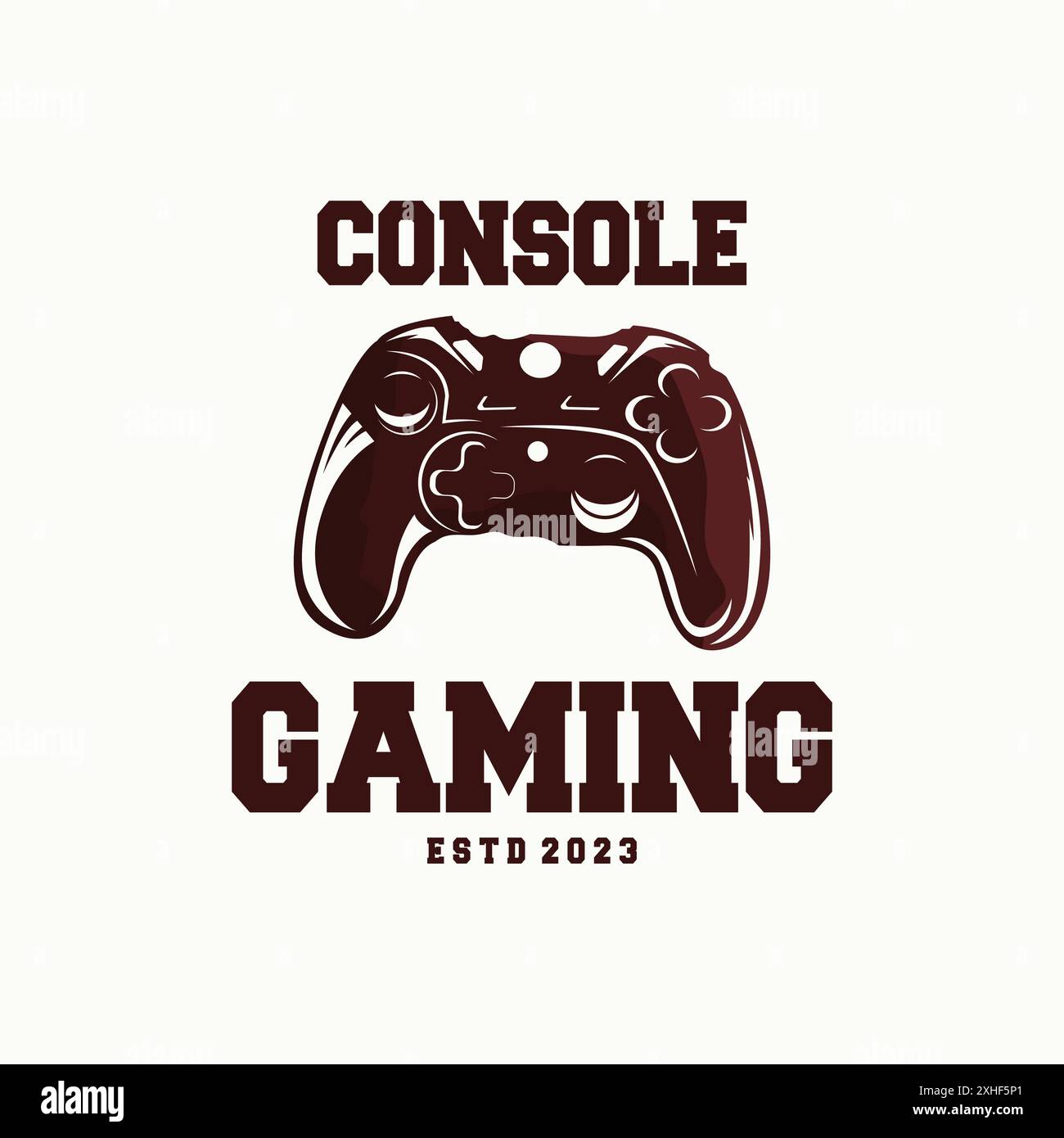 Game Console Logo, Gamer Design Gamepad Illustration Symbol Template ...