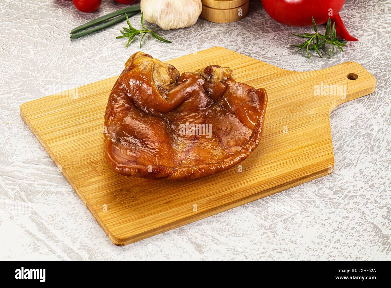 Chinese cuisine - Smoked pork ear snack appetizer Stock Photo - Alamy
