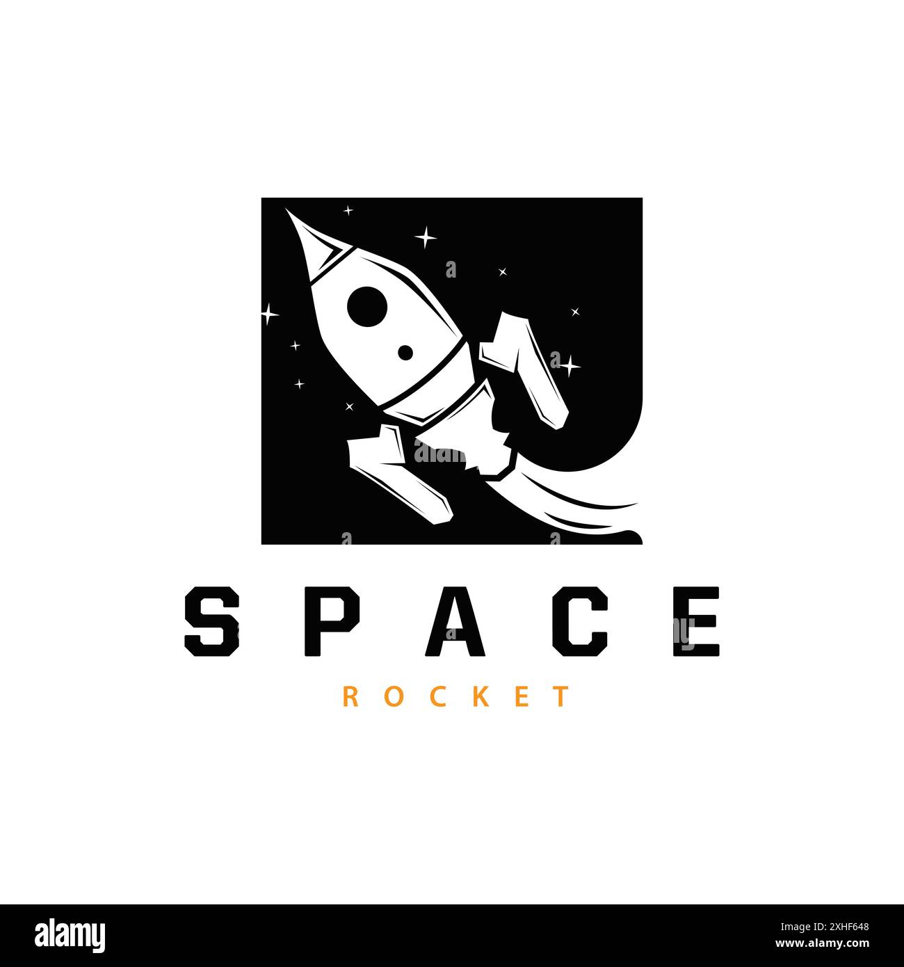 Space Rocket Logo Design, Space Vehicle Technology Vector, Simple ...