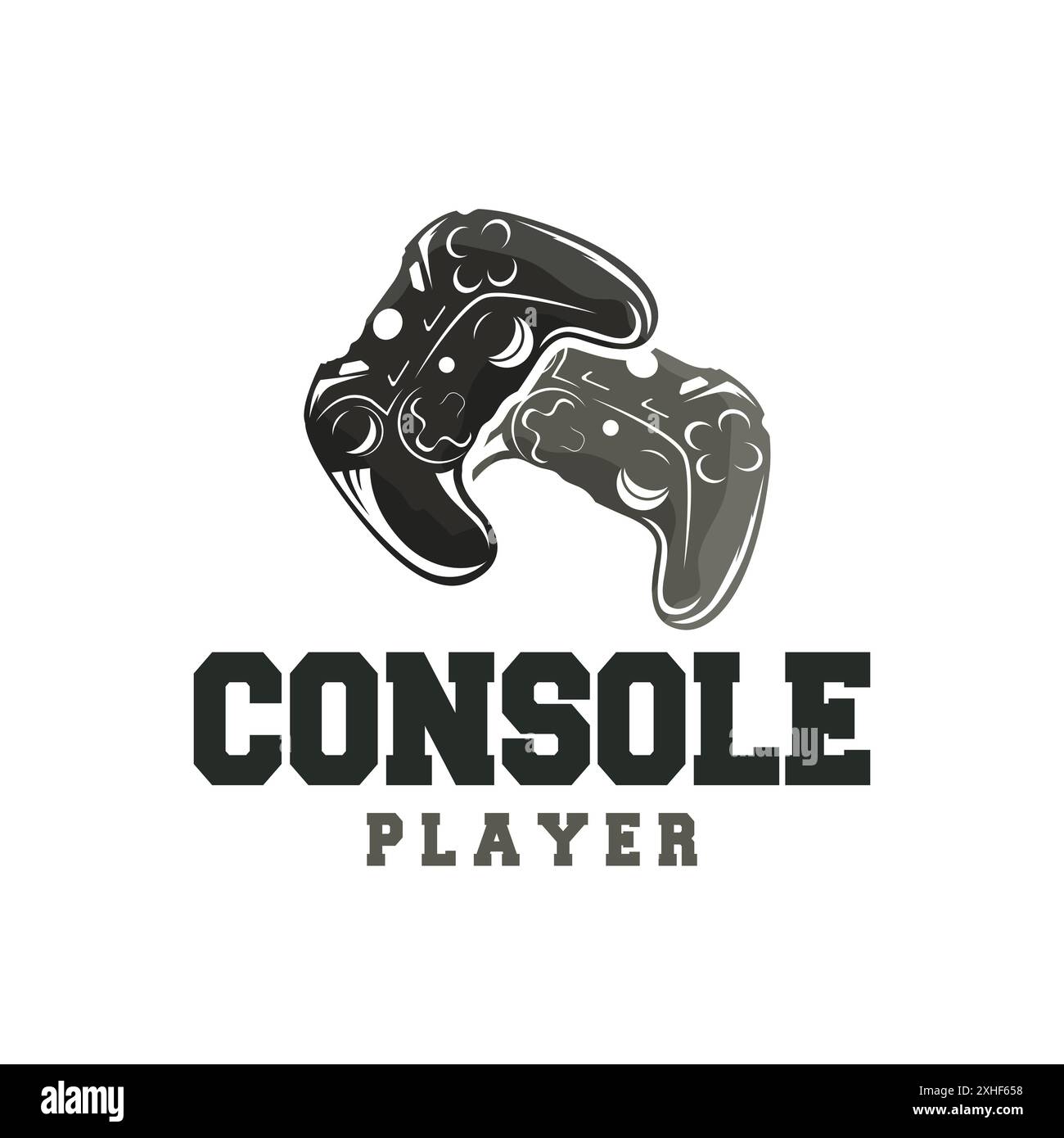Game Console Logo, Gamer Design Gamepad Illustration Symbol Template ...