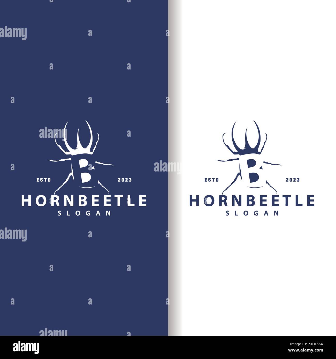 beetle logo design simple silhouette insect animal illustration ...