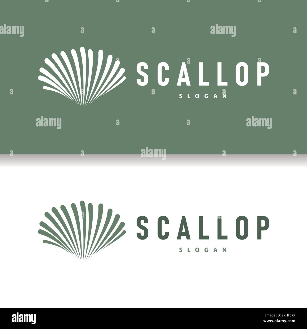 Seashell Logo, Inspirational Scallop Design With Pearl, Ocean Animals ...