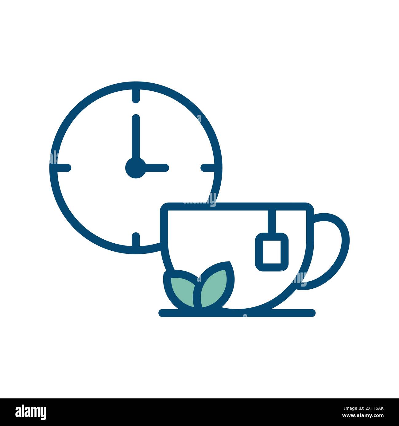 tea time icon vector design template in white background Stock Vector ...