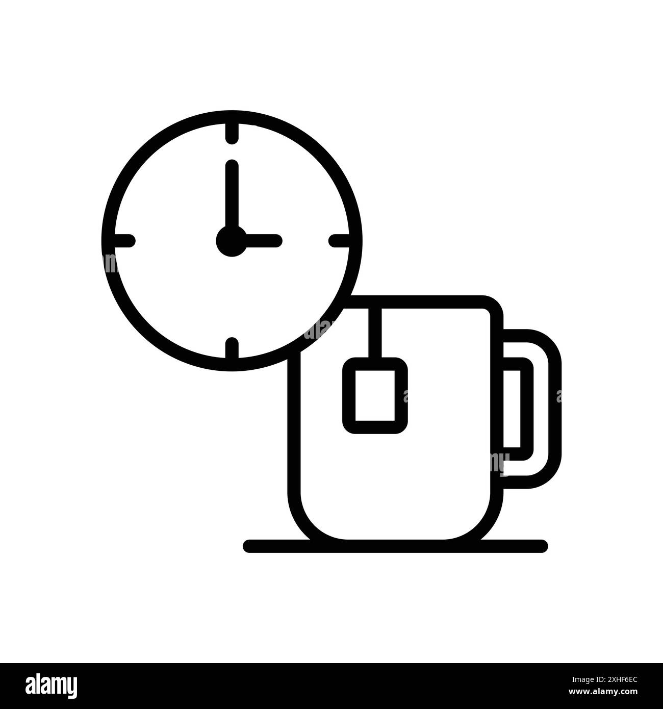 tea time icon vector design template in white background Stock Vector ...