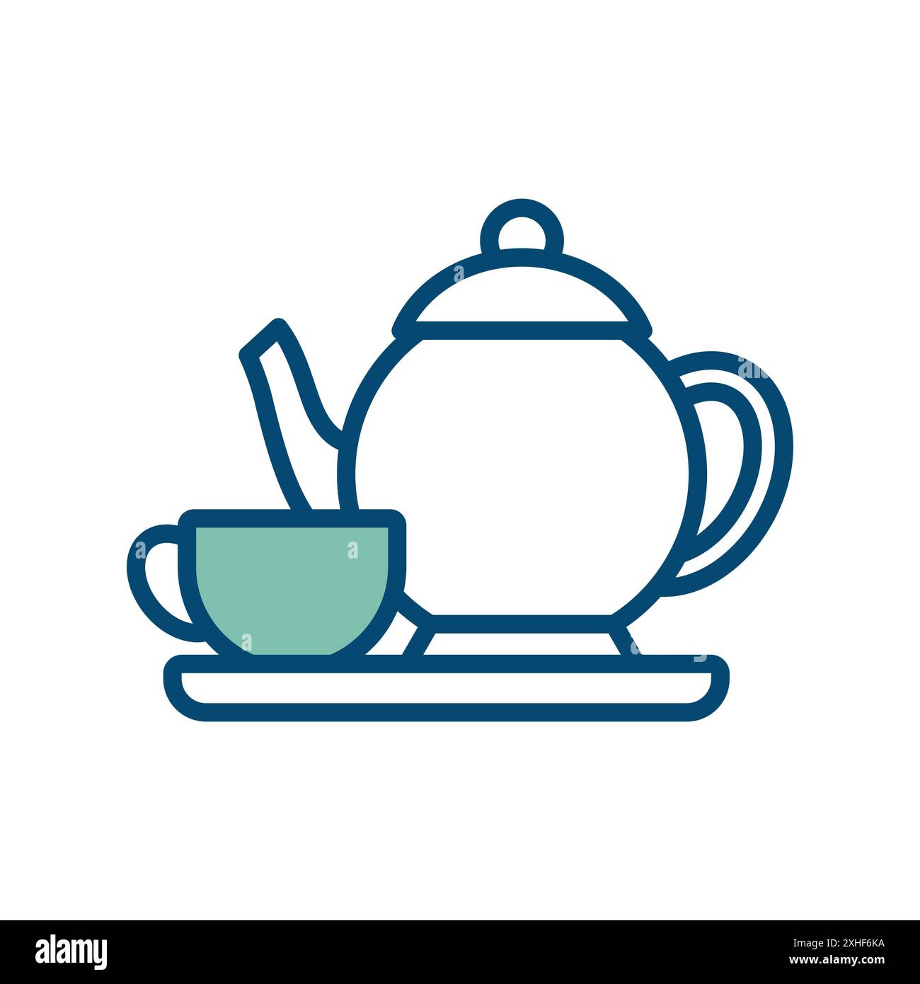 tea time icon vector design template in white background Stock Vector ...