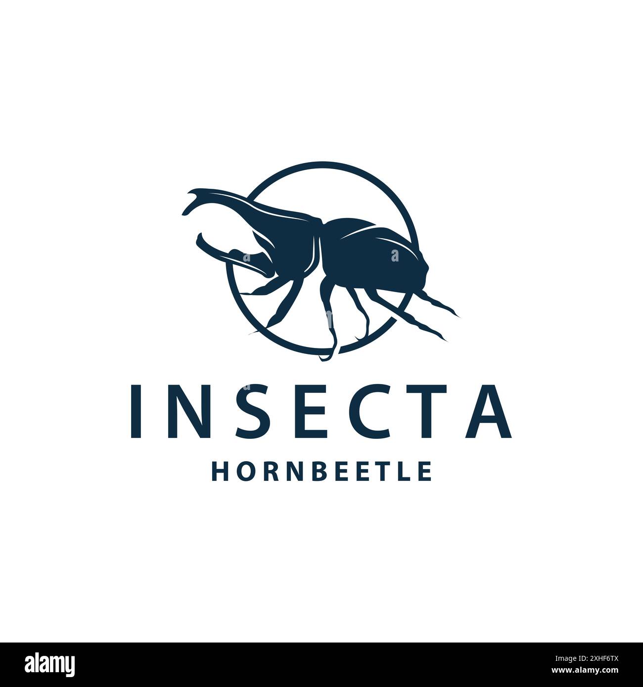 beetle logo design simple silhouette insect animal illustration ...