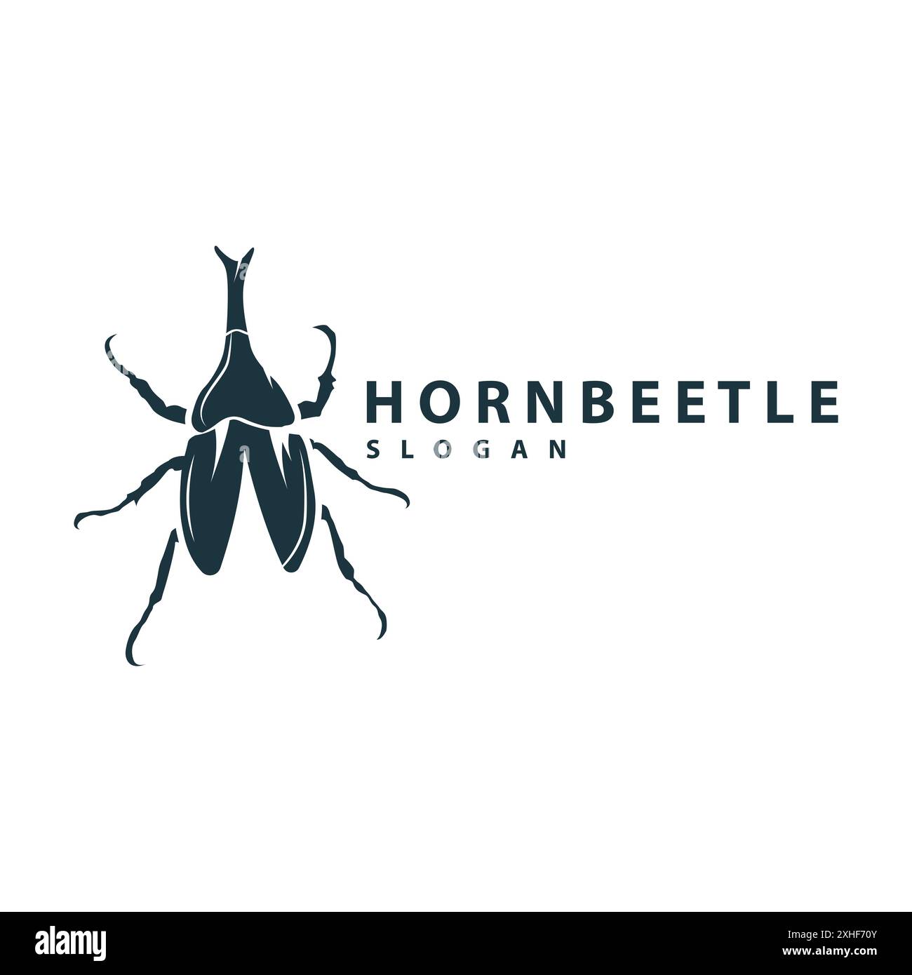 beetle logo design simple silhouette insect animal illustration ...
