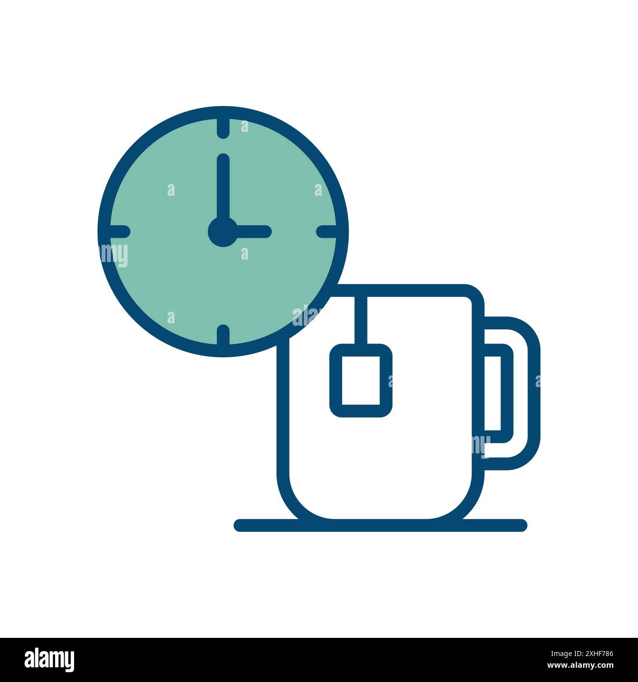 tea time icon vector design template in white background Stock Vector ...