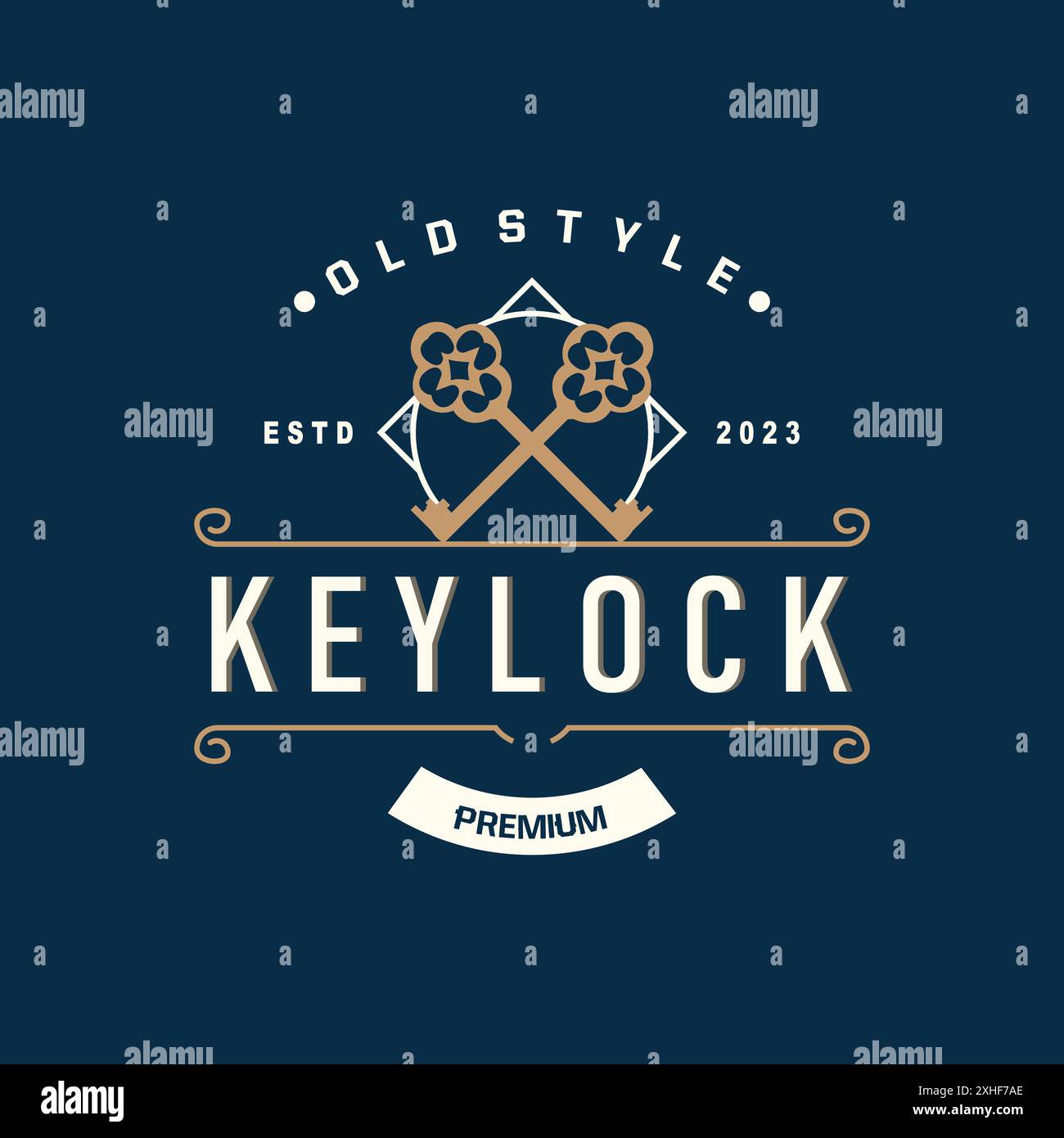 Key minimalist logo hi-res stock photography and images - Alamy