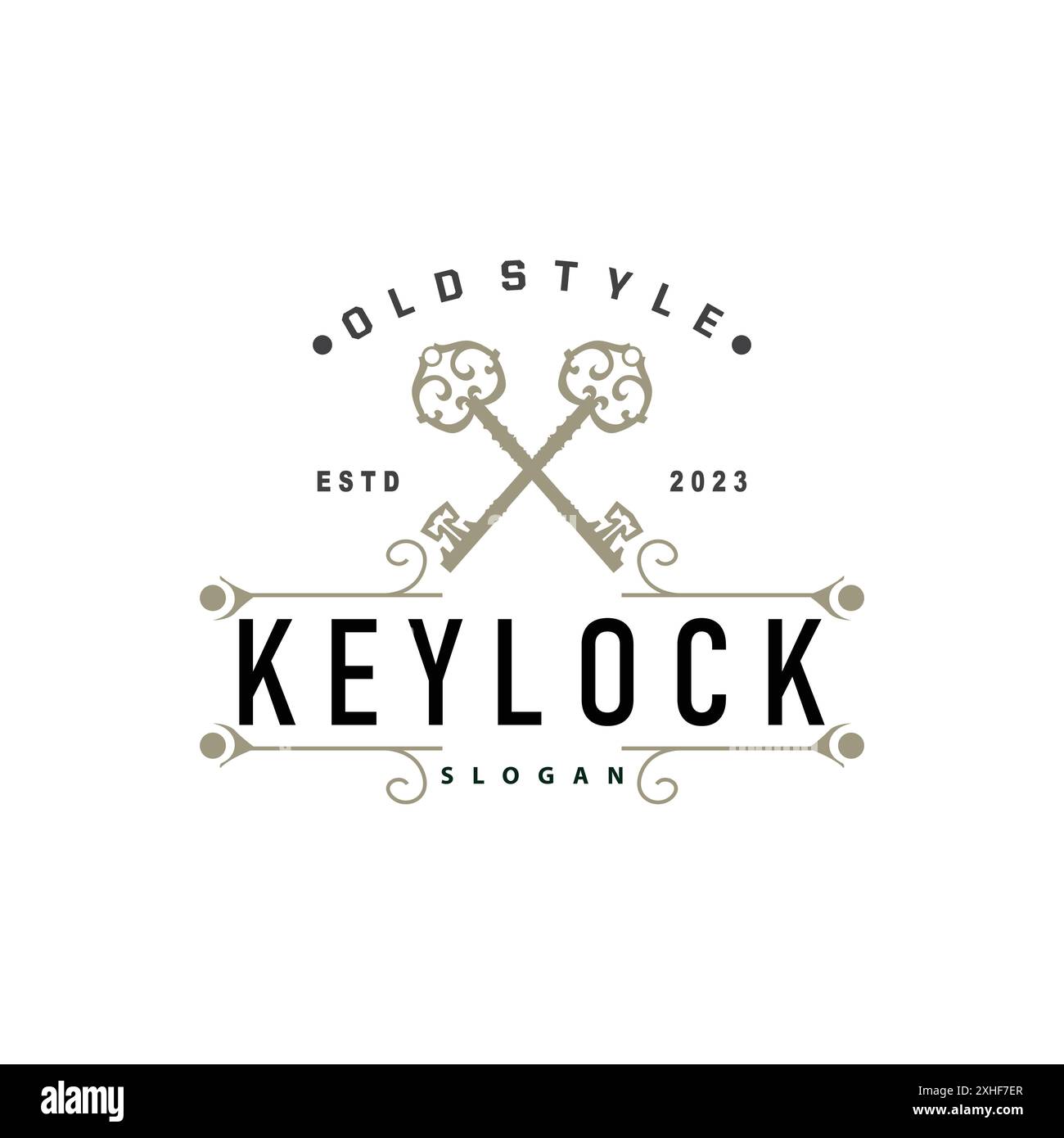 Key minimalist logo hi-res stock photography and images - Alamy