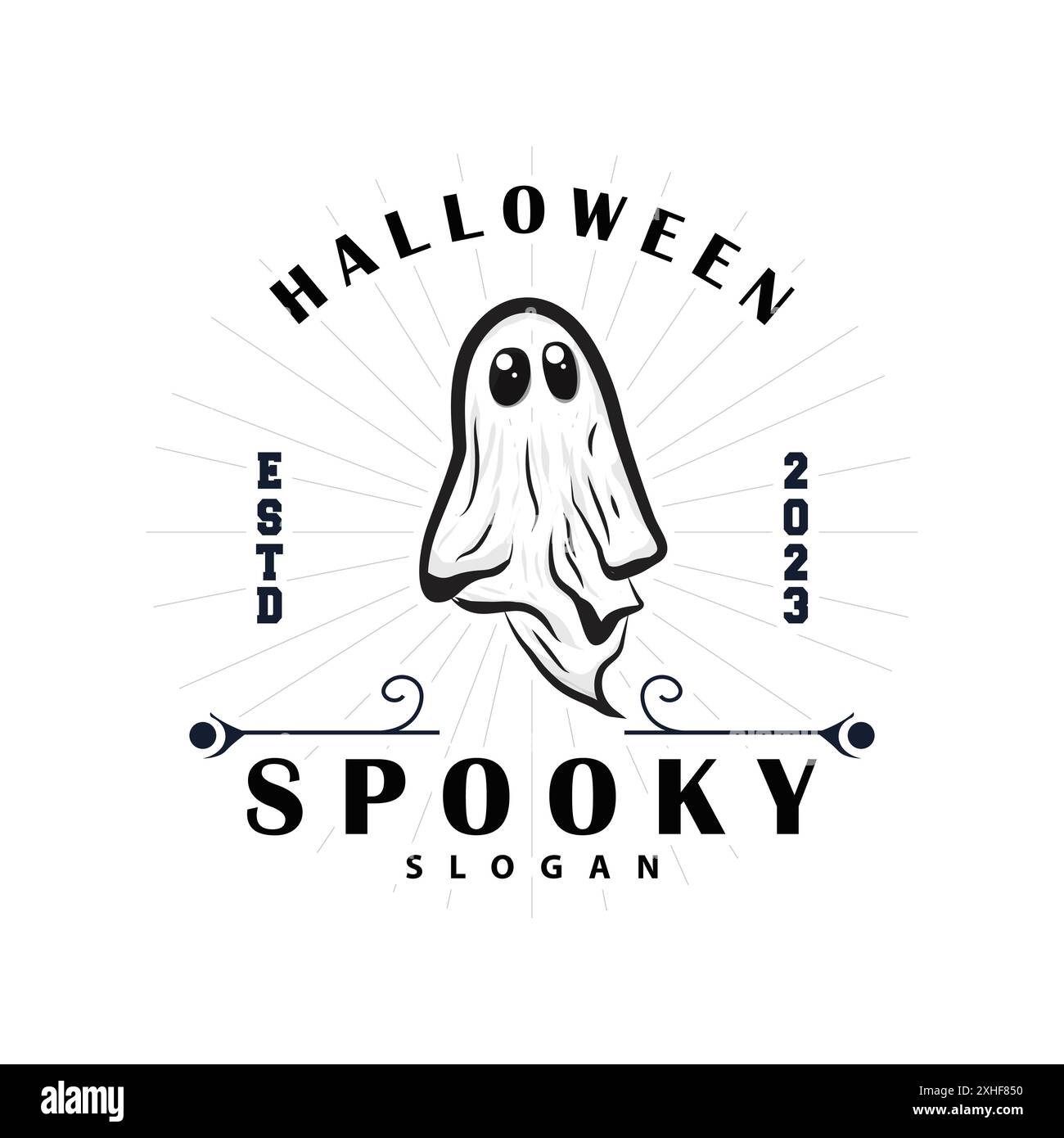 Ghost Logo Stock Vector Images Alamy