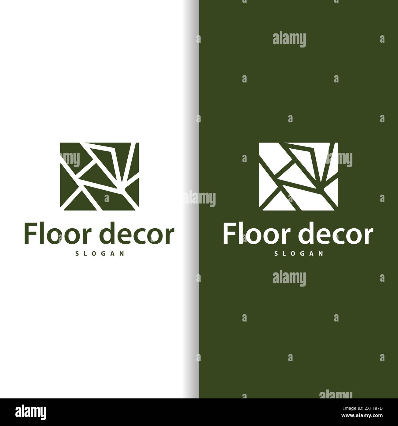Floor logo simple abstract design home decoration Ceramic tile vector ...