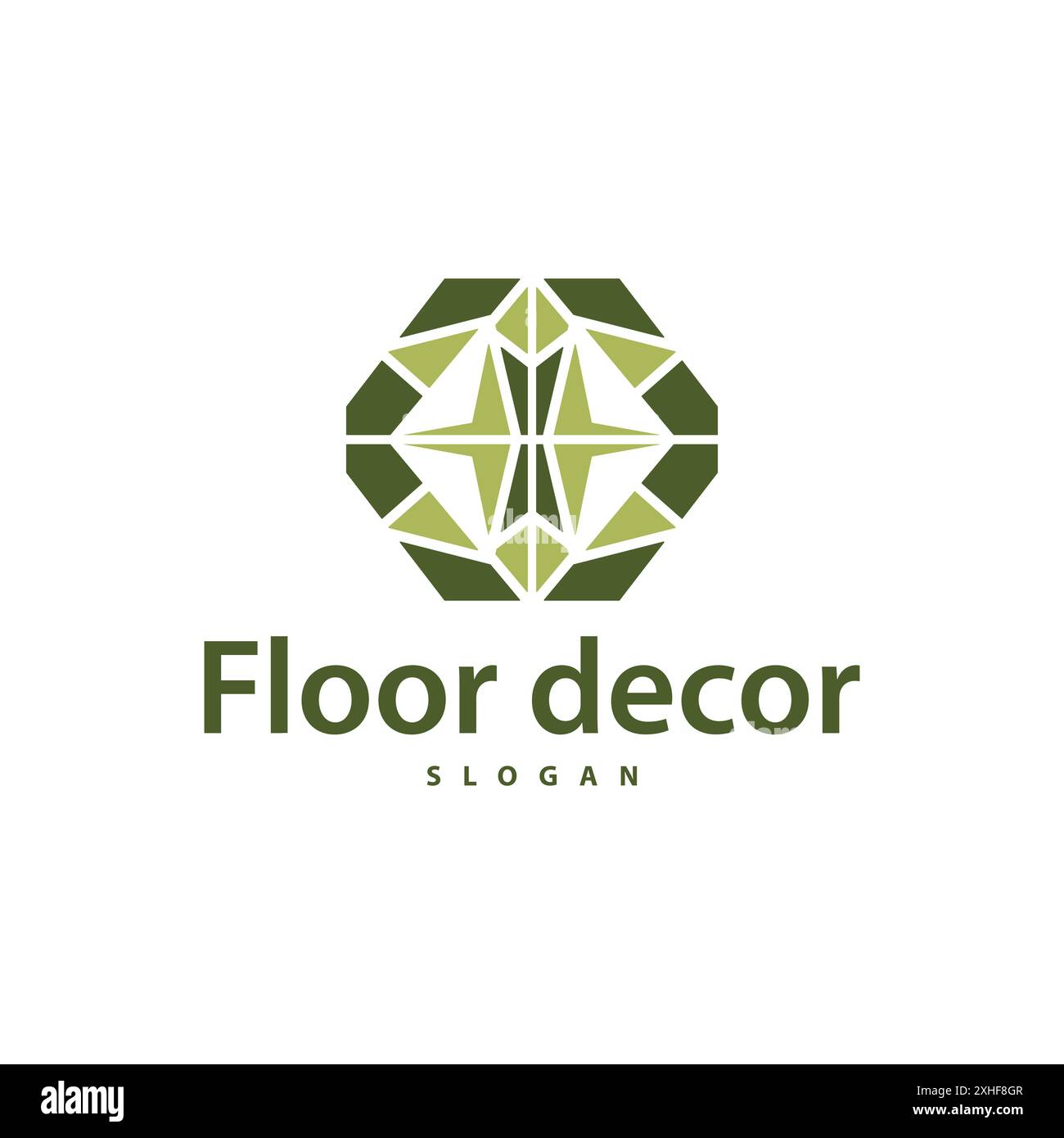 Floor logo simple abstract design home decoration Ceramic tile vector ...