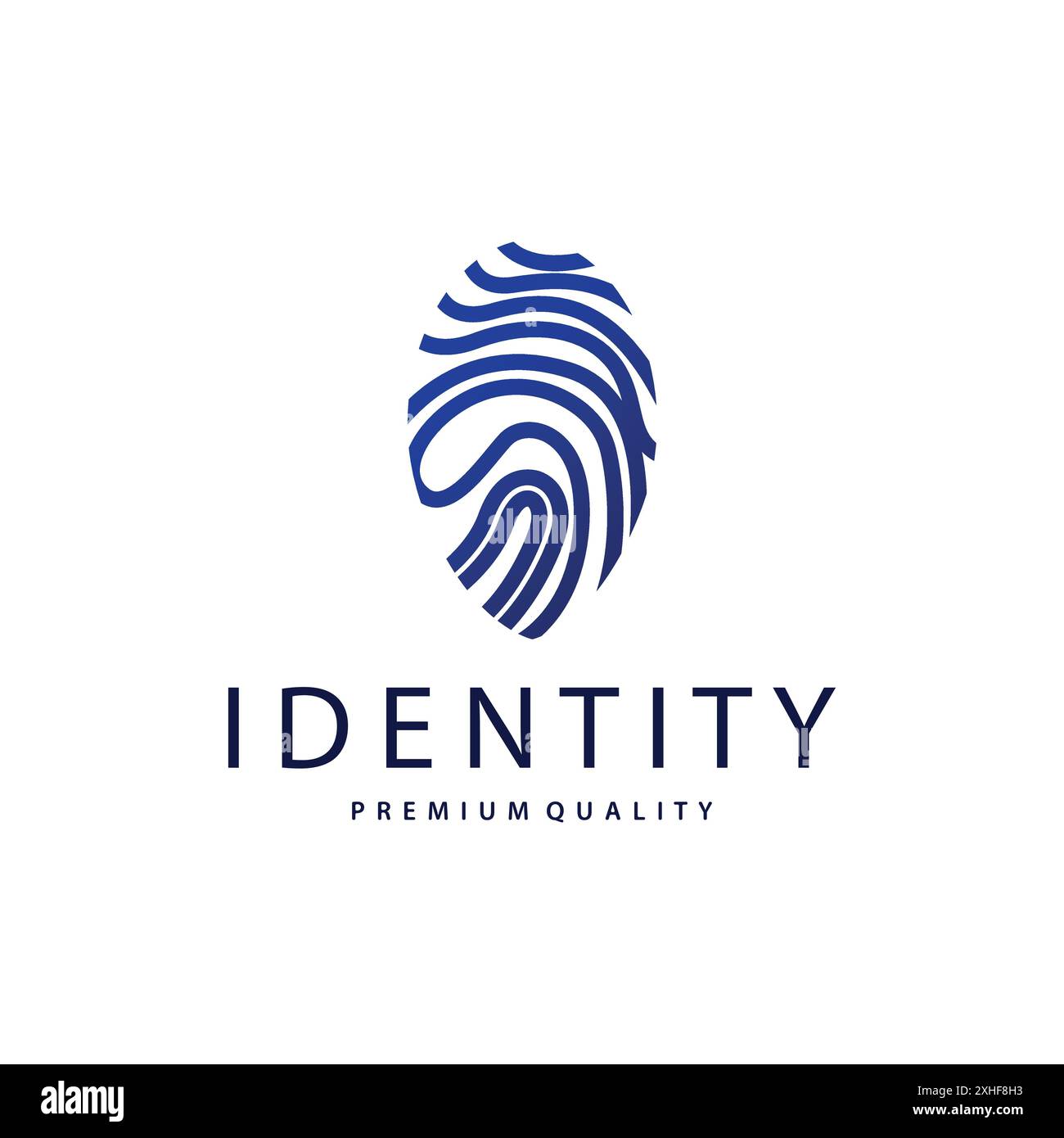 Fingerprint logo Cut Out Stock Images & Pictures - Alamy
