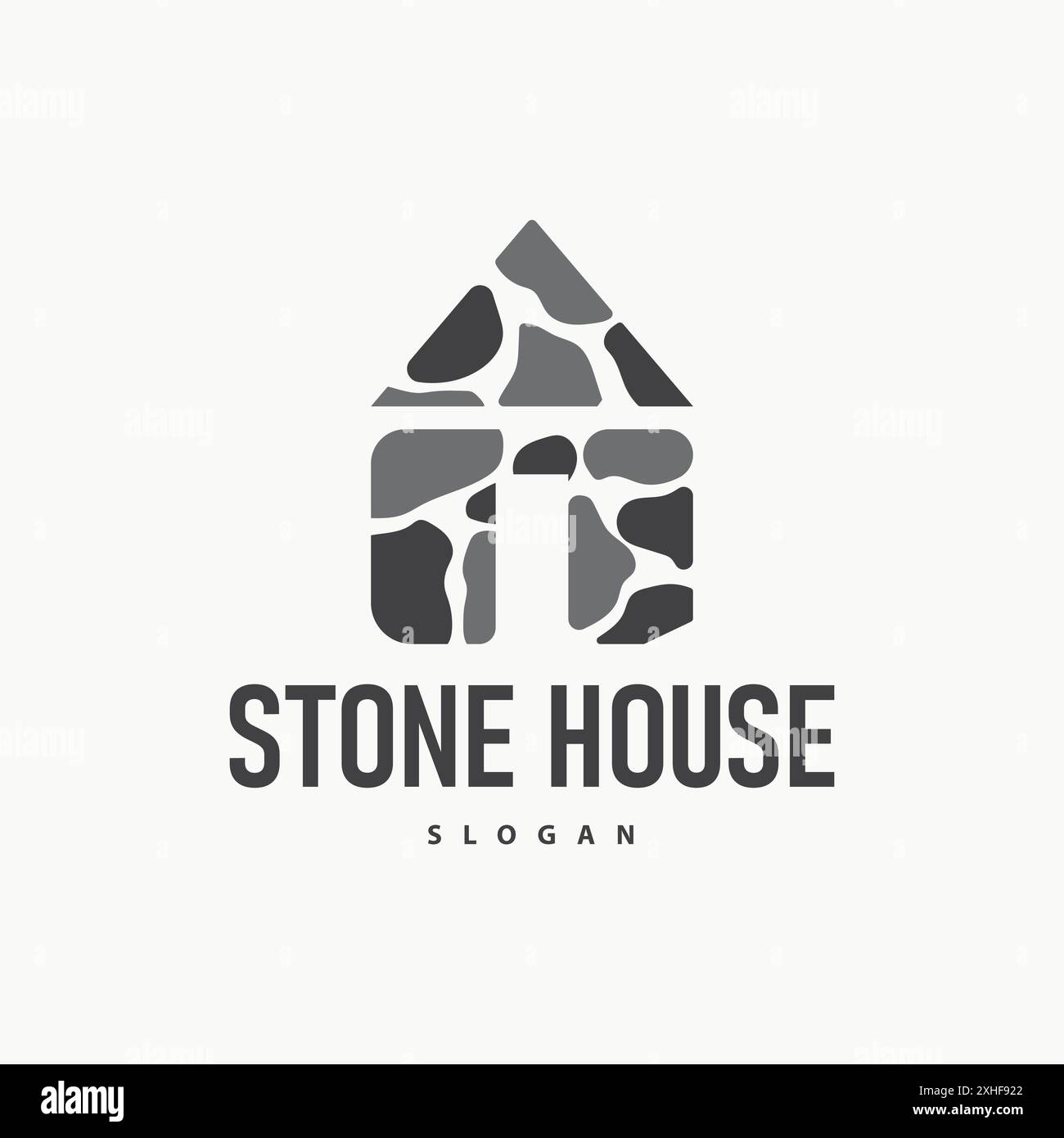 Greek vintage stone house Stock Vector Images - Alamy