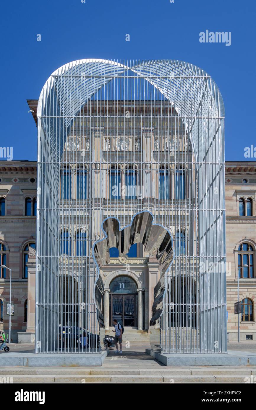 Artwork outside the National Museum Stock Photo - Alamy